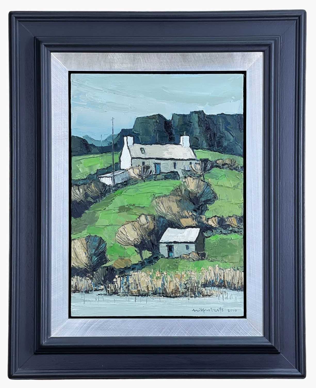 WILF ROBERTS (Welsh 1941-2016) oil on panel - entitled verso, 'Tan-y ...