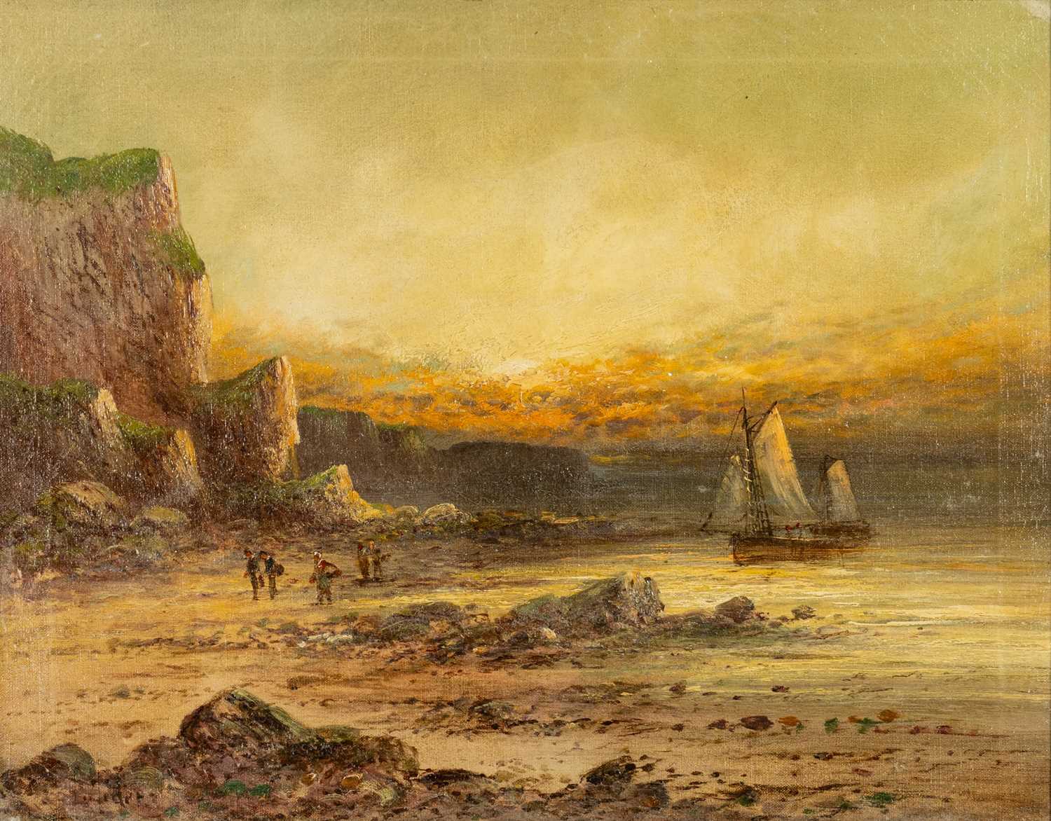 BENJAMIN WILLIAMS LEADER (British 1831-1923) oil on canvas - entitled ...