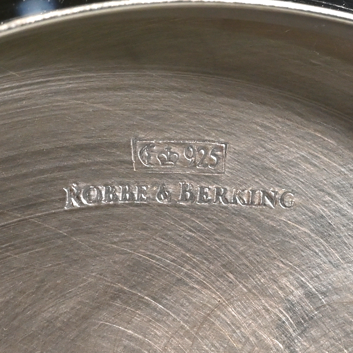 A Robbe & Berking Neue Form teapot, Germany, the pull off cover with ...