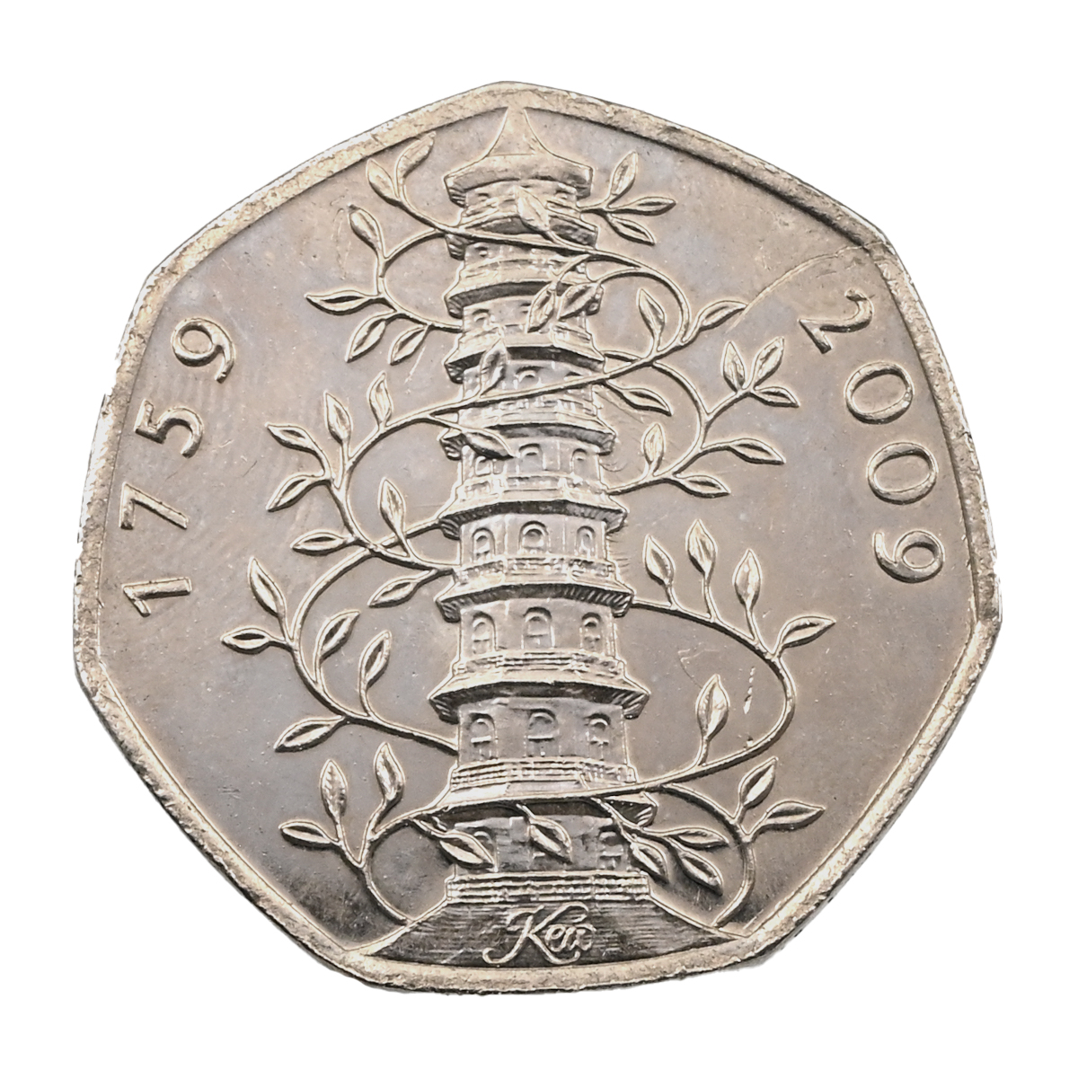 2009 original Kew Gardens 50p coin from a limited mintage of only ...
