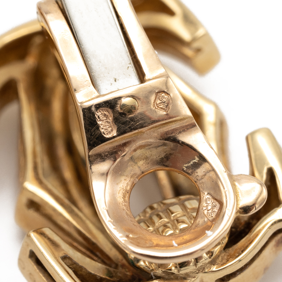 Cartier - A pair of 18ct yellow gold clip on earrings, designed as ...