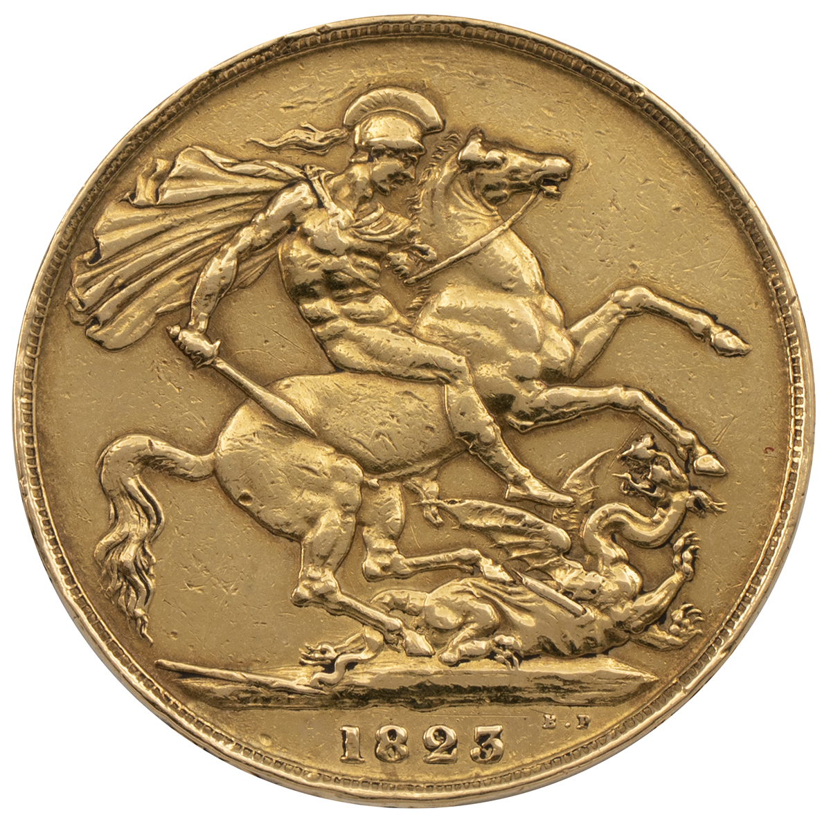 1823 George IV gold Double Sovereign/Two Pounds (S 3798, Marsh T6 ...