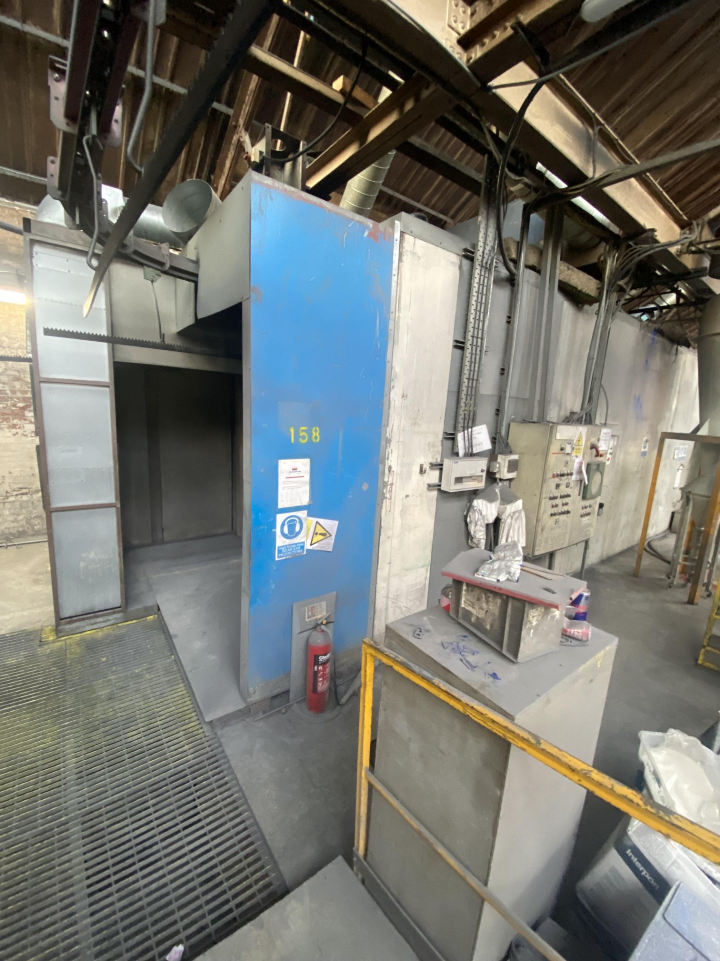 CONTINUOUS POWDER COATING PLANT, overall footprint area approx. 24m x ...