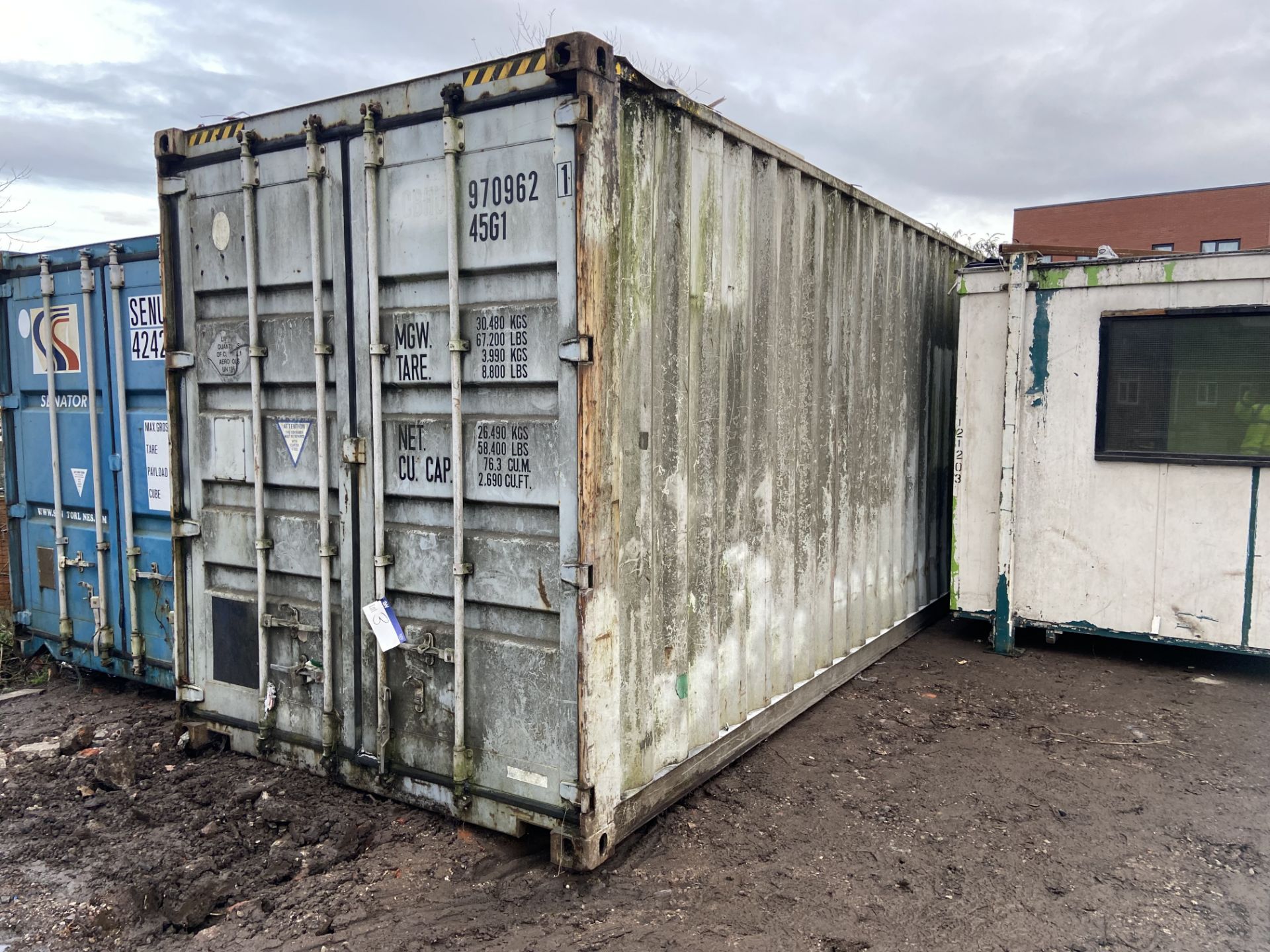 Steel Cargo Container, approx. 12m long x 2.7m high internal Please ...
