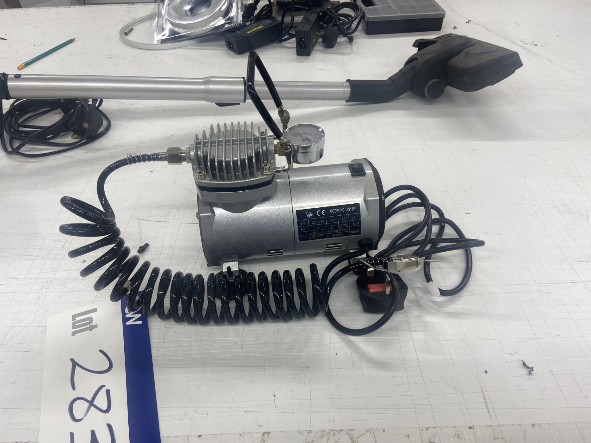 Sondico AS18W Portable Compressor, 240V Please read the following ...