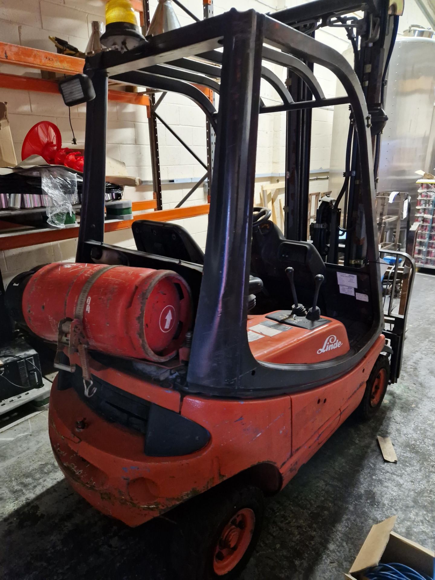 Lansing Linde H16T-03 Gas Dual Mast Forklift Truck, serial no ...