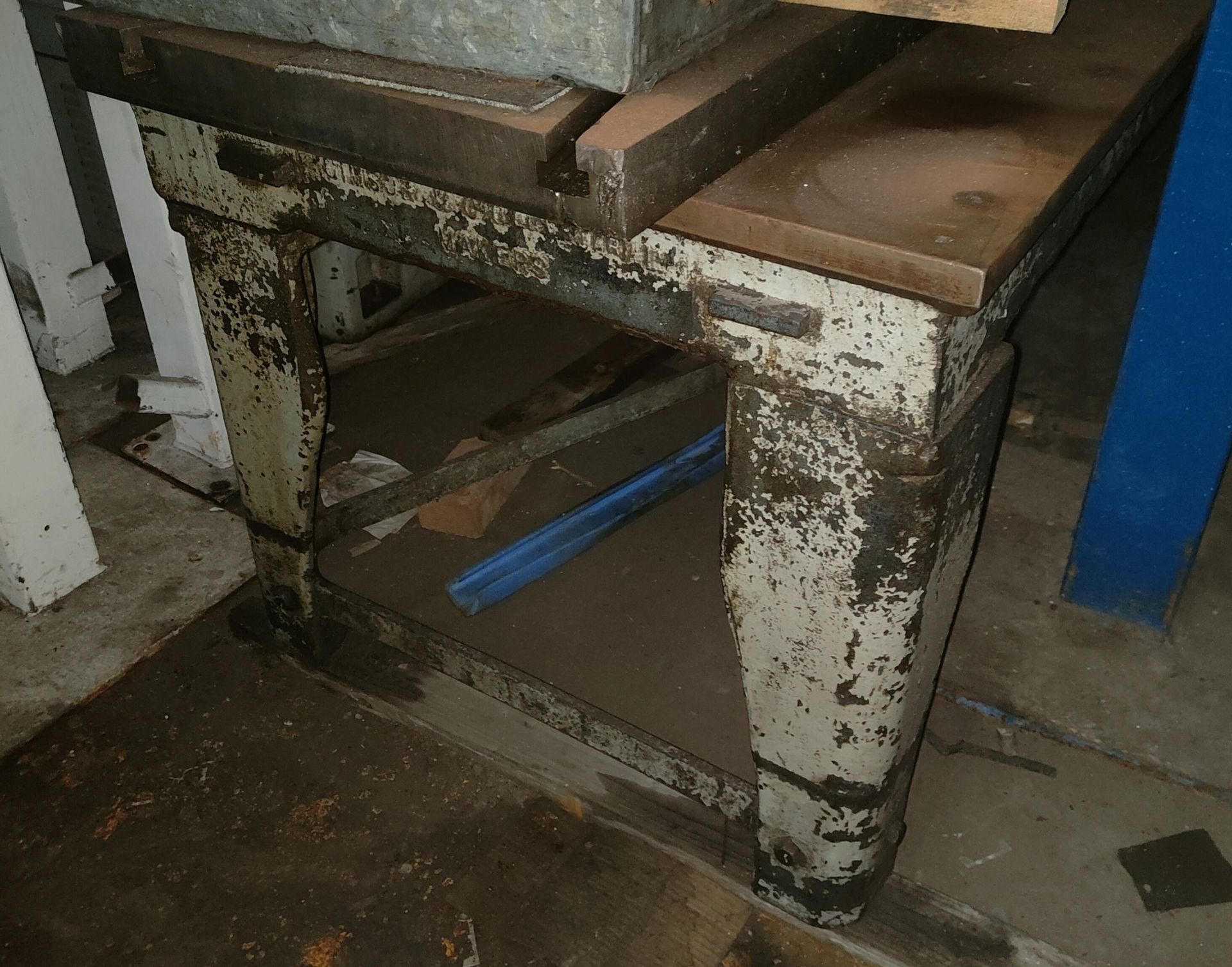 Heavy Duty Three Legged Metal Table (only table for sale), approx ...