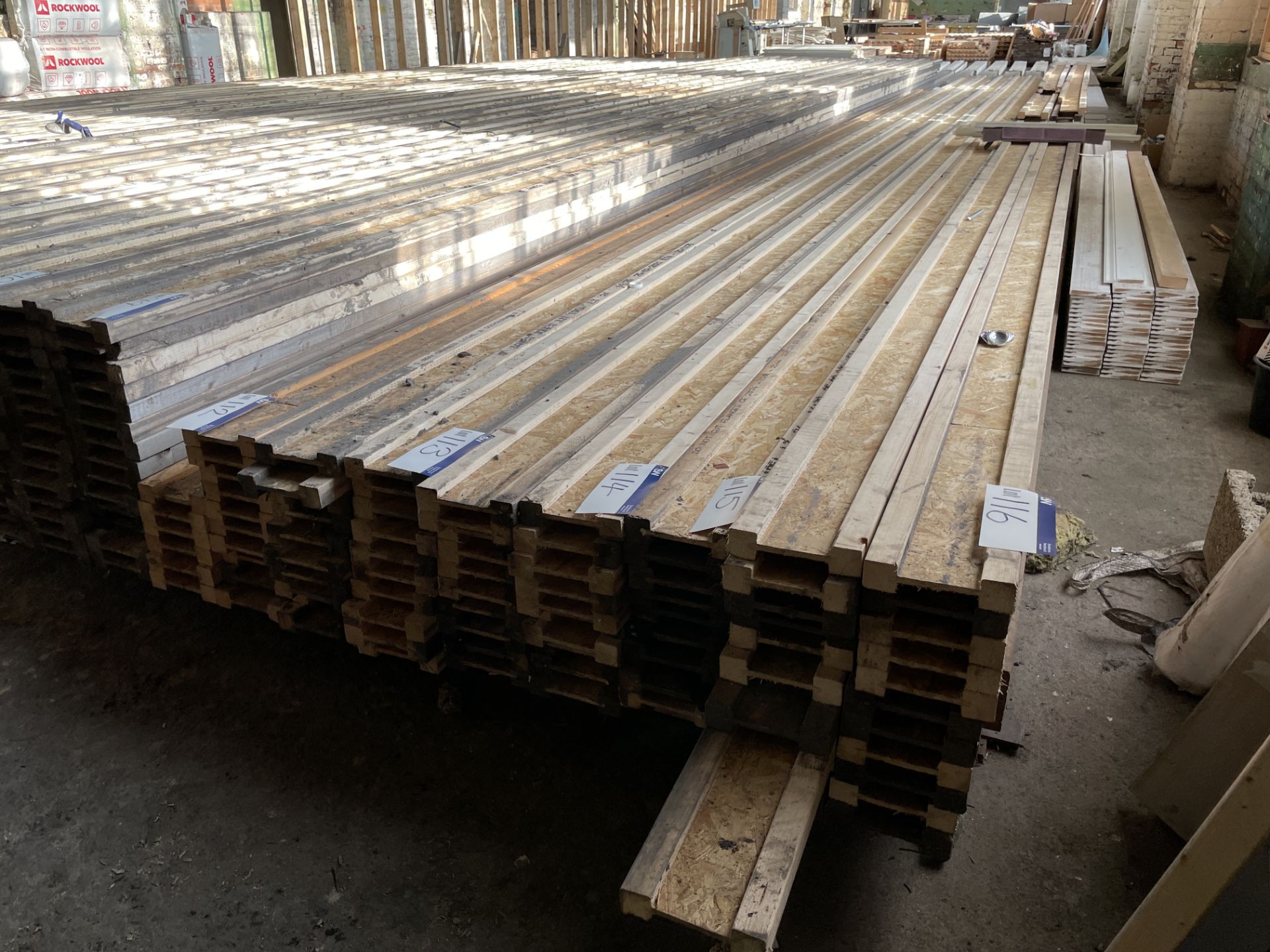 Ten JJI-Joist Engineer Joists, 195mm x 45mm x 13m long Please read the ...