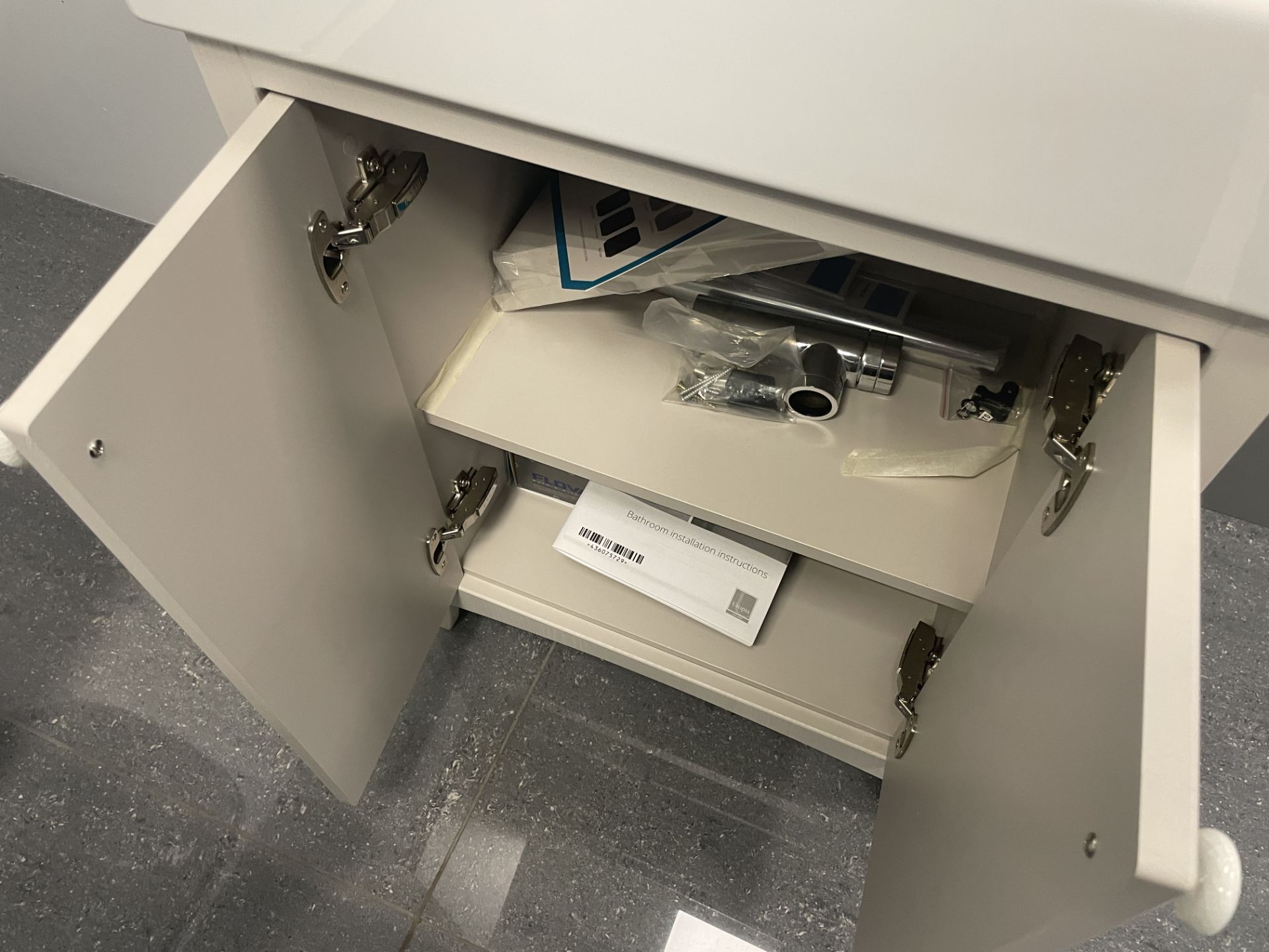 Utopia Downton Basin Unit, with tap and double door mirrored cabinet ...