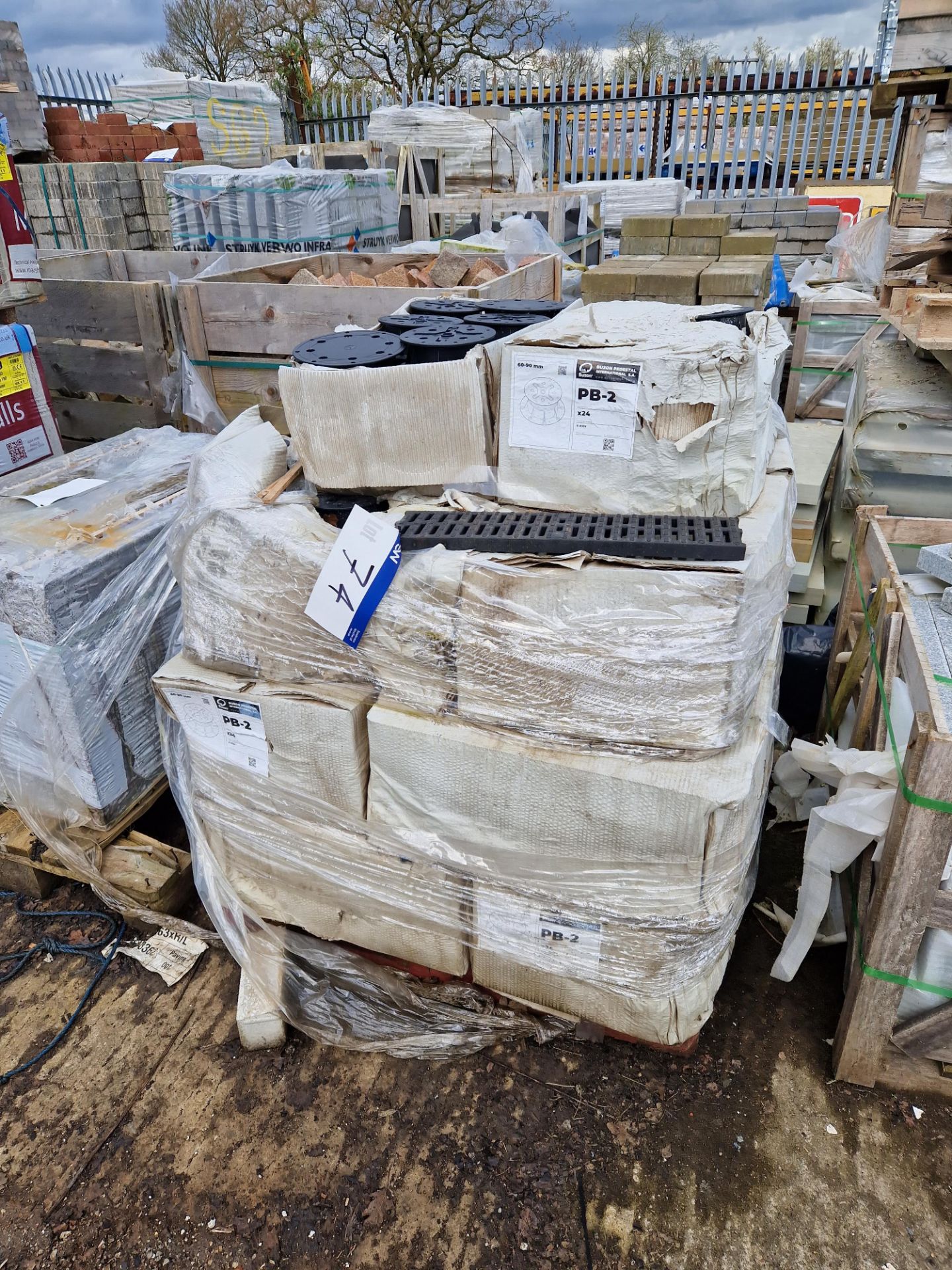 One Pallet of Buzon Pedestal PB-2 Adjustable Pedestals Please read the ...