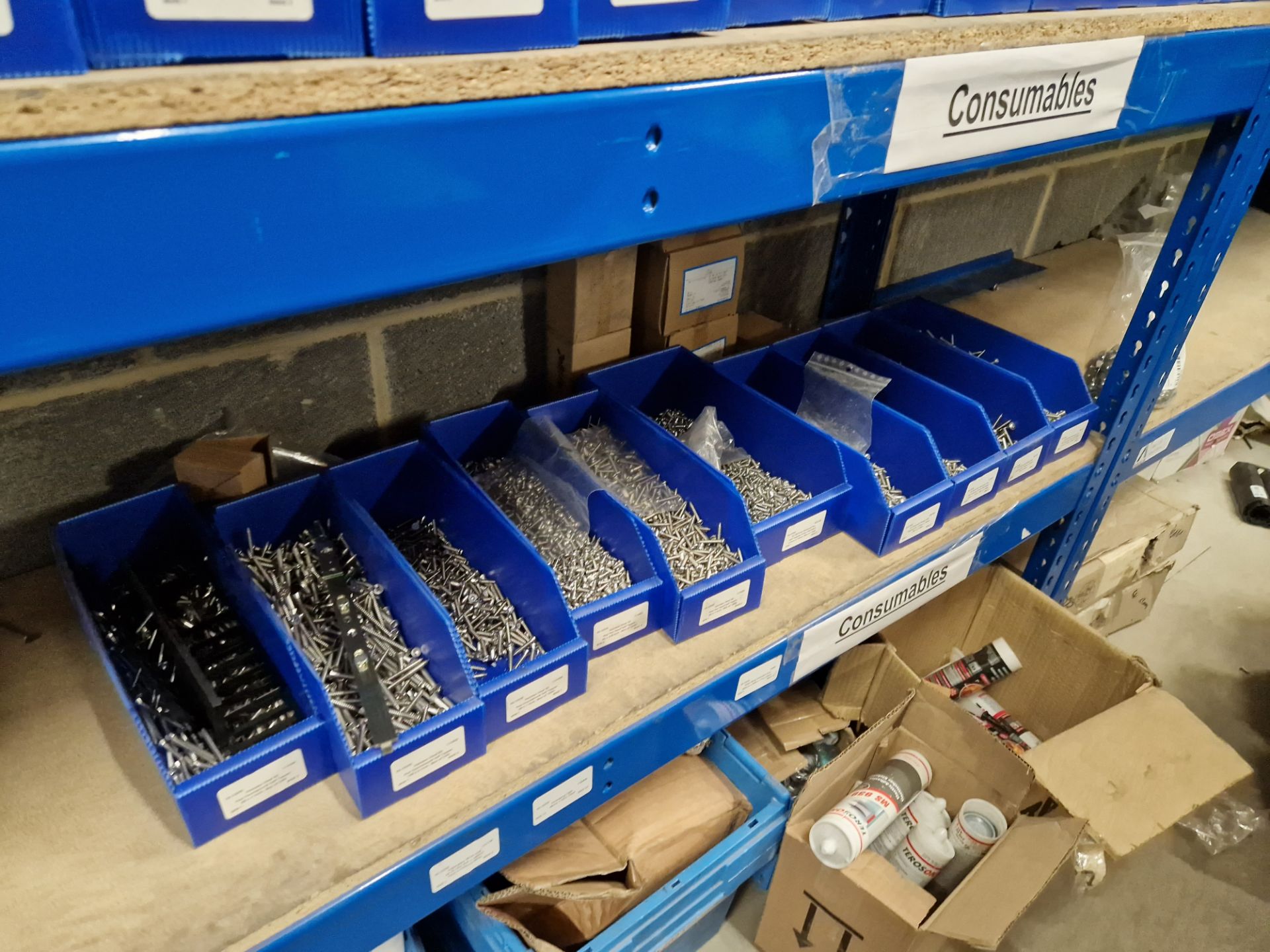 Quantity of Fixtures and Fittings, including Bolts, Screws, Washers ...