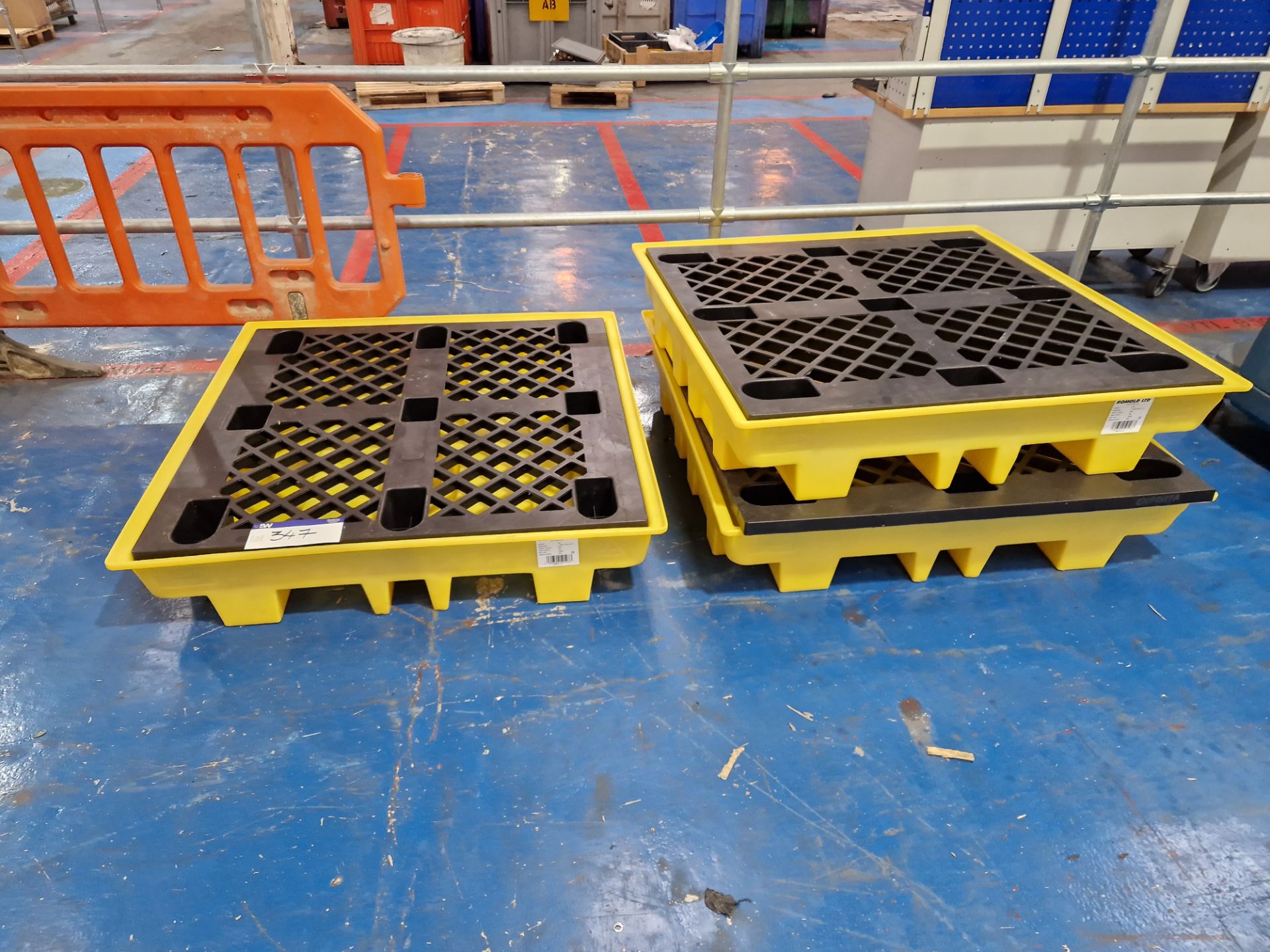 Three Bunded Spill Pallets Please read the following important notes ...