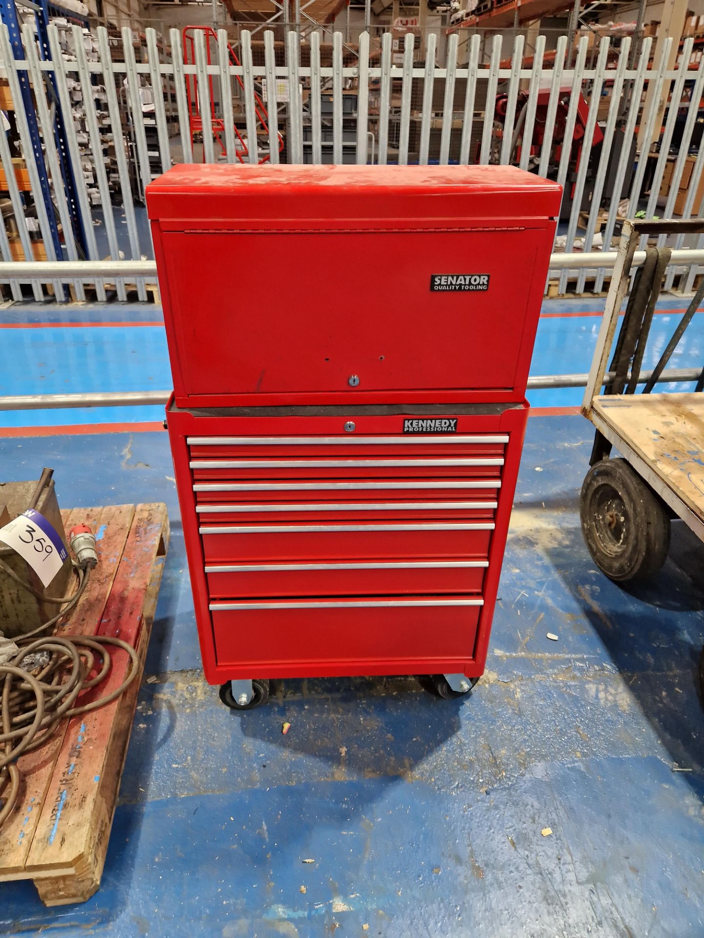 Senator Seven Drawer Mobile Toolbox, with top box Please read the ...