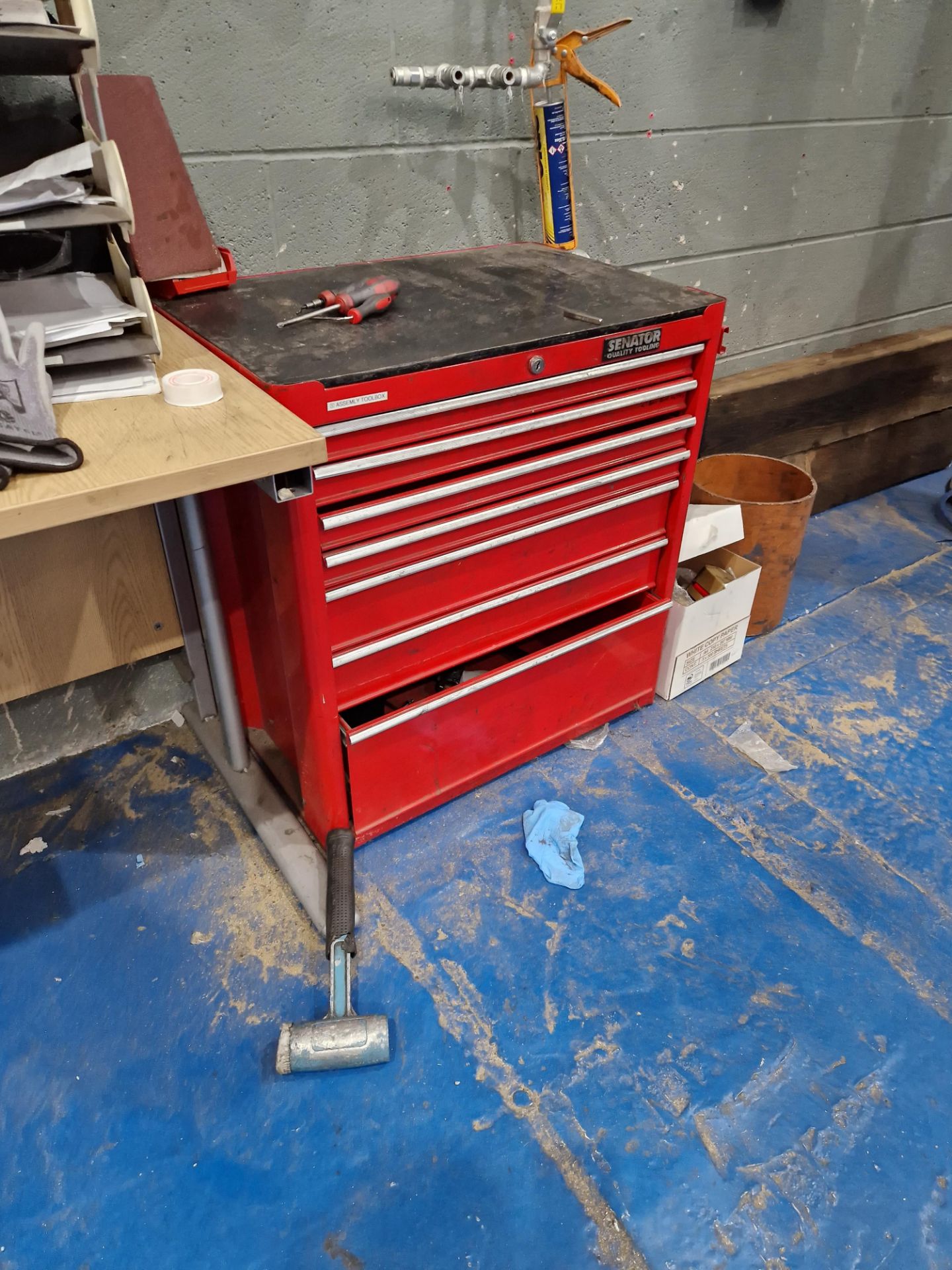 Two Senator Five Drawer and Seven Drawer Tool Cabinets and Contents ...