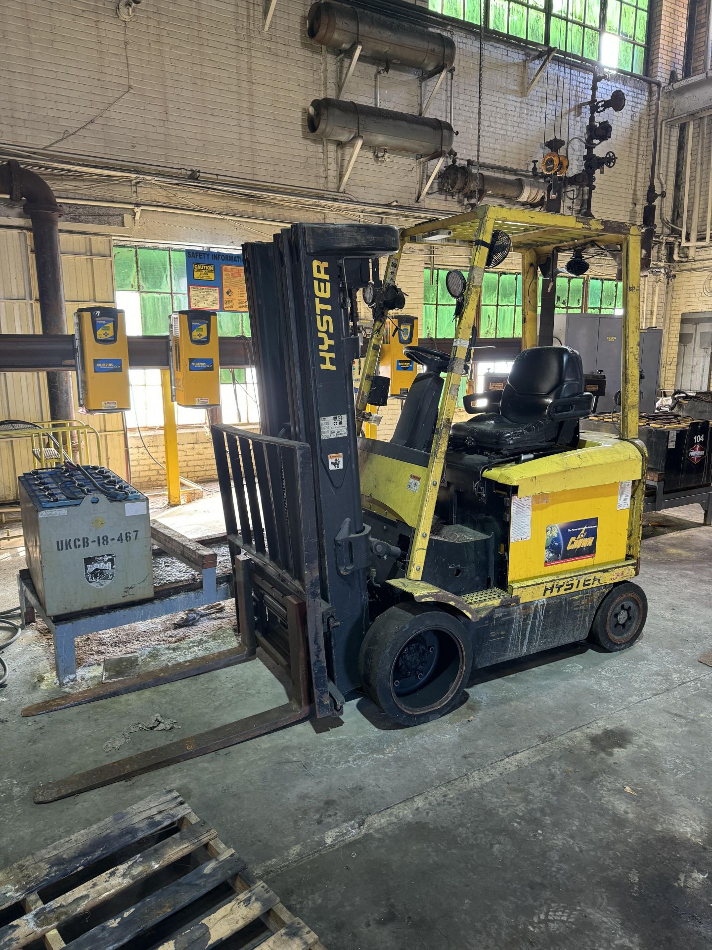 Hyster Electric Lift Truck, Model# E50XM, Serial# F108V17194W, Rigging ...
