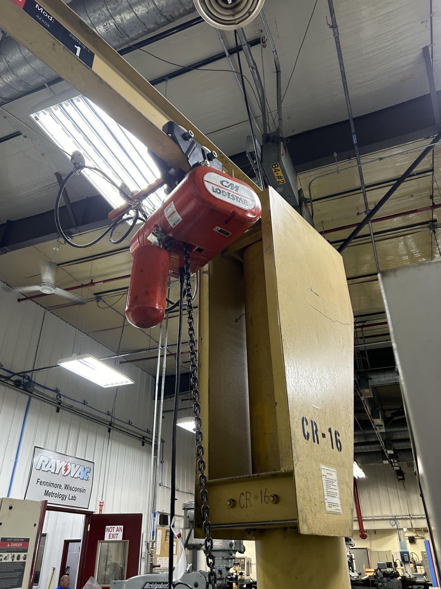 Dayton 1-Ton Crane and Hoist Rigging Fee: $500