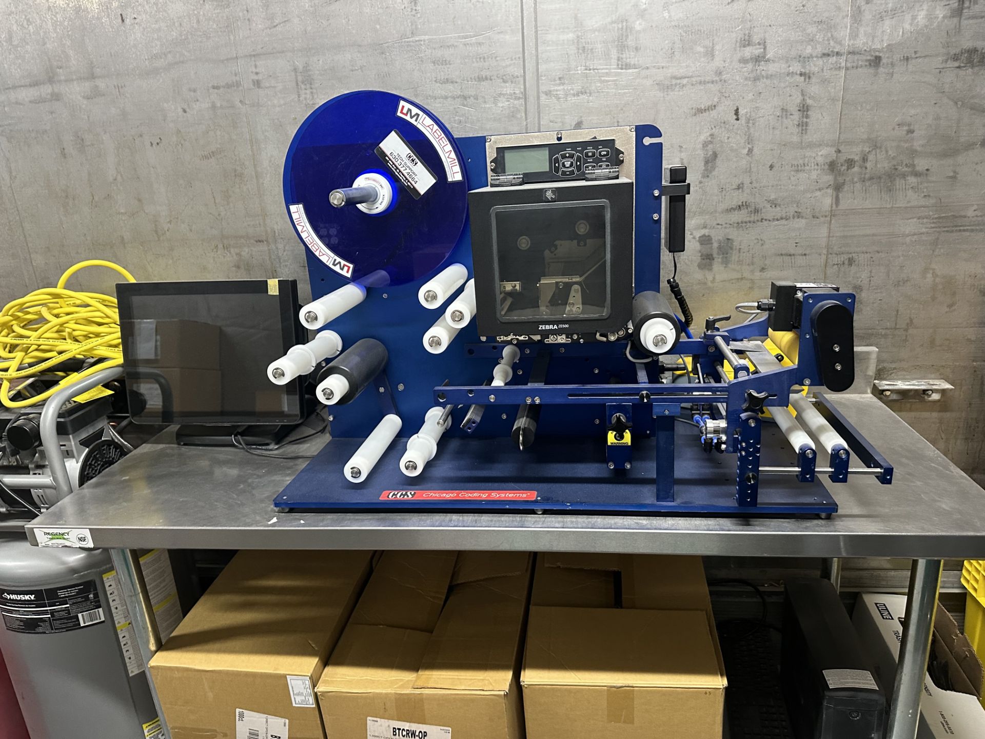 (Located in Indiantown, FL) Label Mill Benchtop Labeler, Model ...
