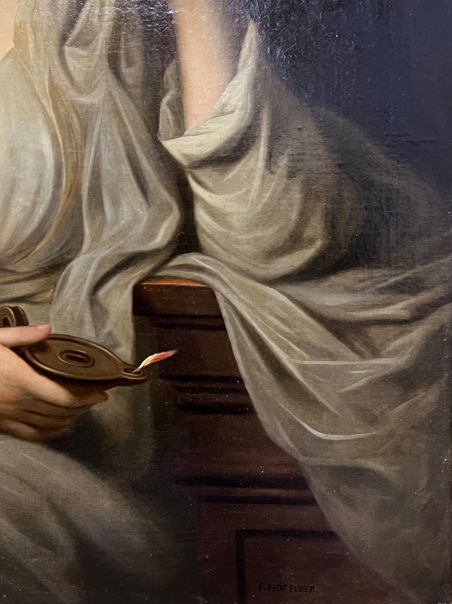 Friedrich HOLLFELDER (XIX - XX). Portrait einer Dame als Vestalin.Circa ...