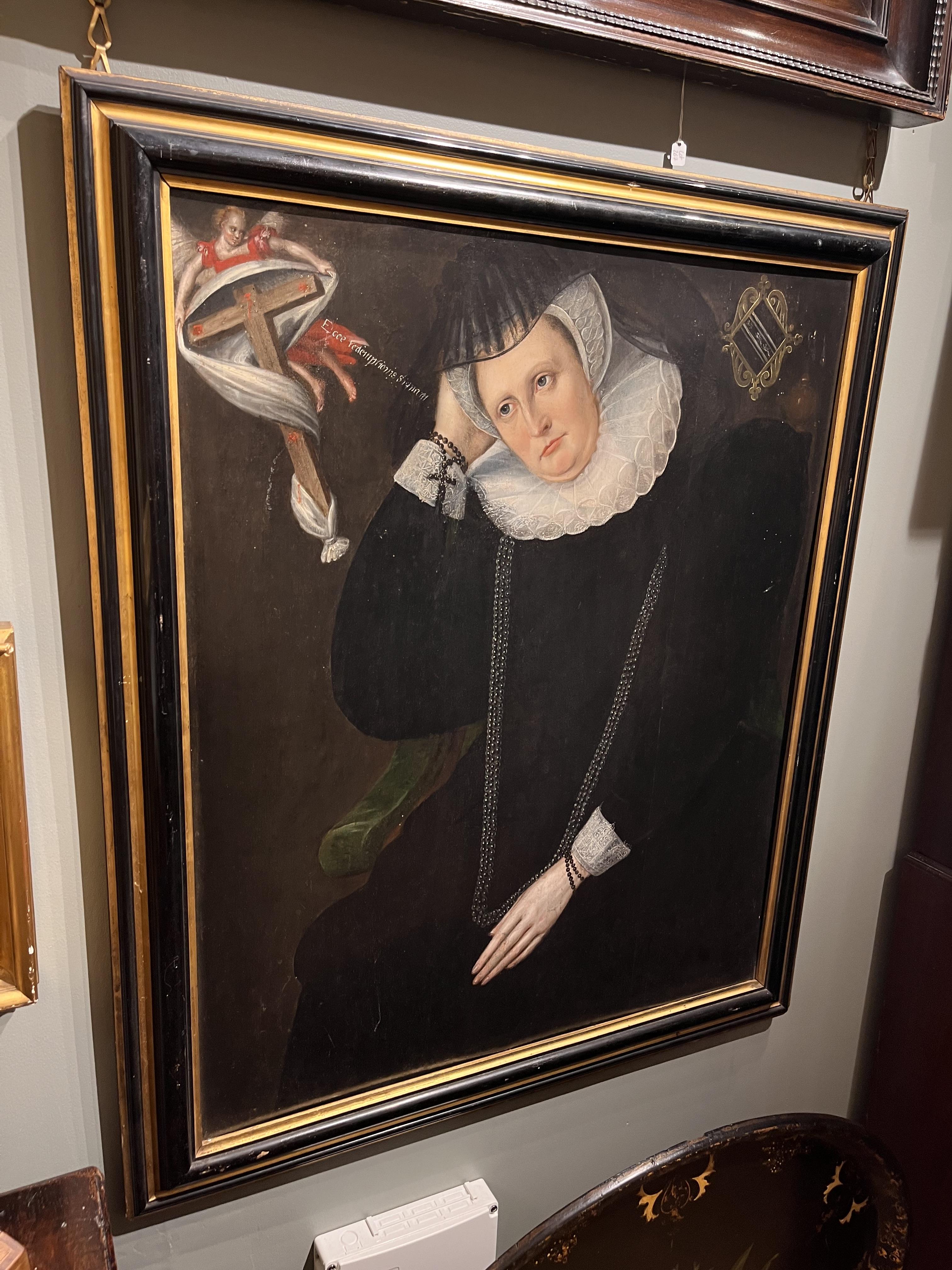 John De Critz (1551 - 1642) Lady Dormore, a 16th Century portrait of a ...