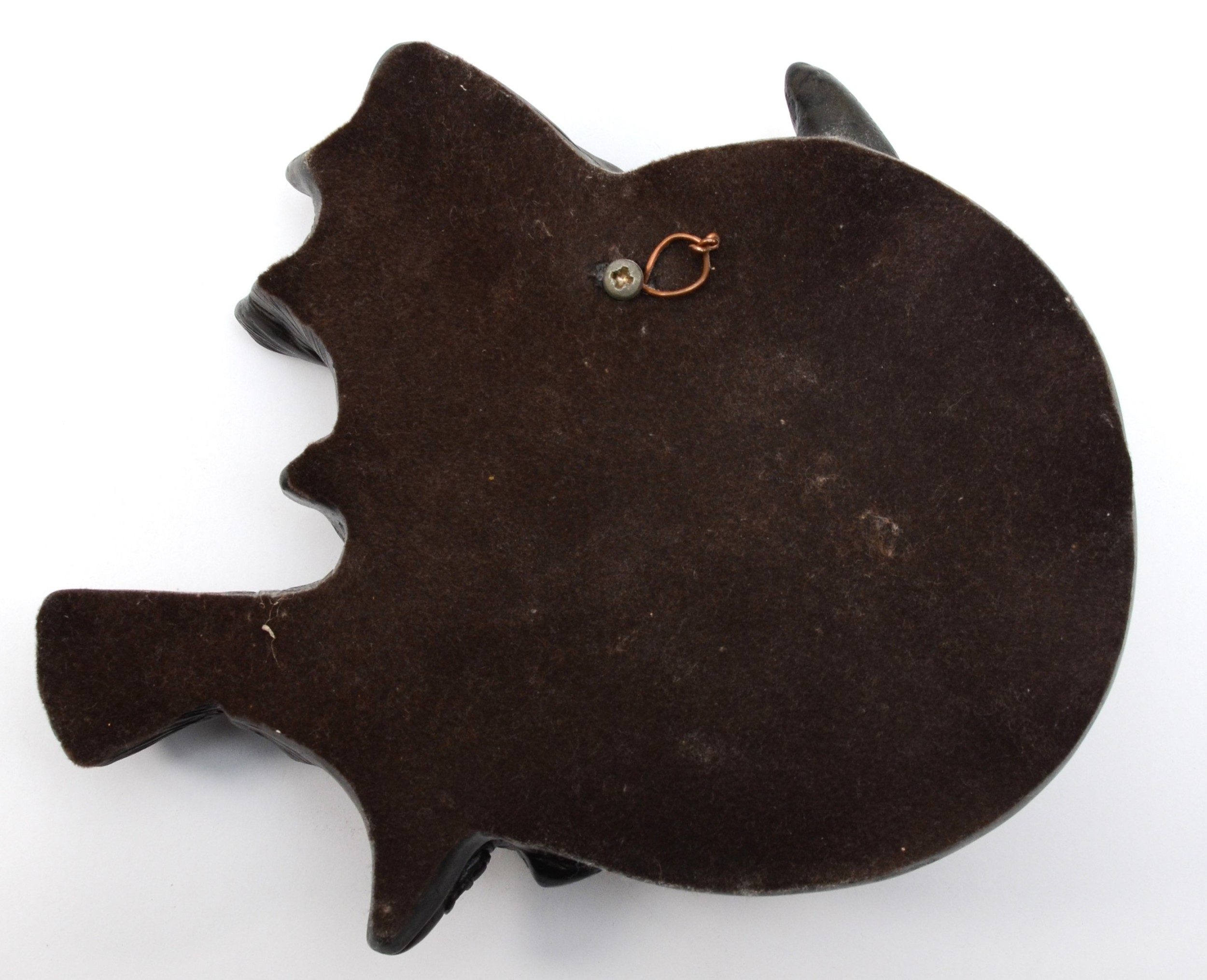 Pendelfin; a metallion Pendle Witch wall plaque, 22cm diameter