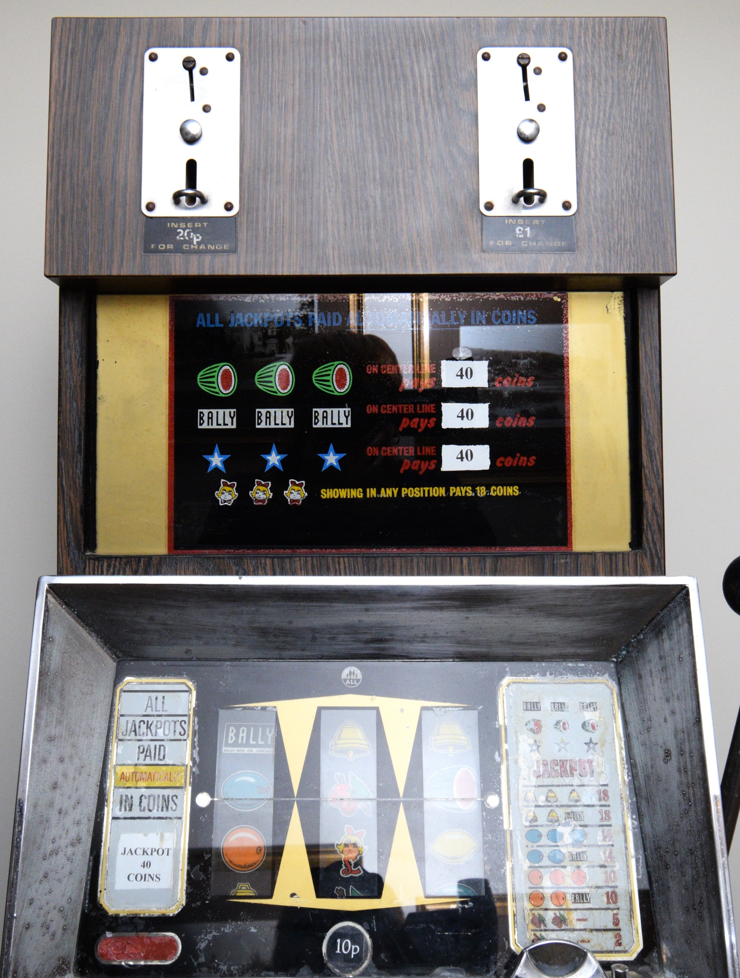 Bally, an electromechanical three reel and hold slot machine, c.1965/70 ...