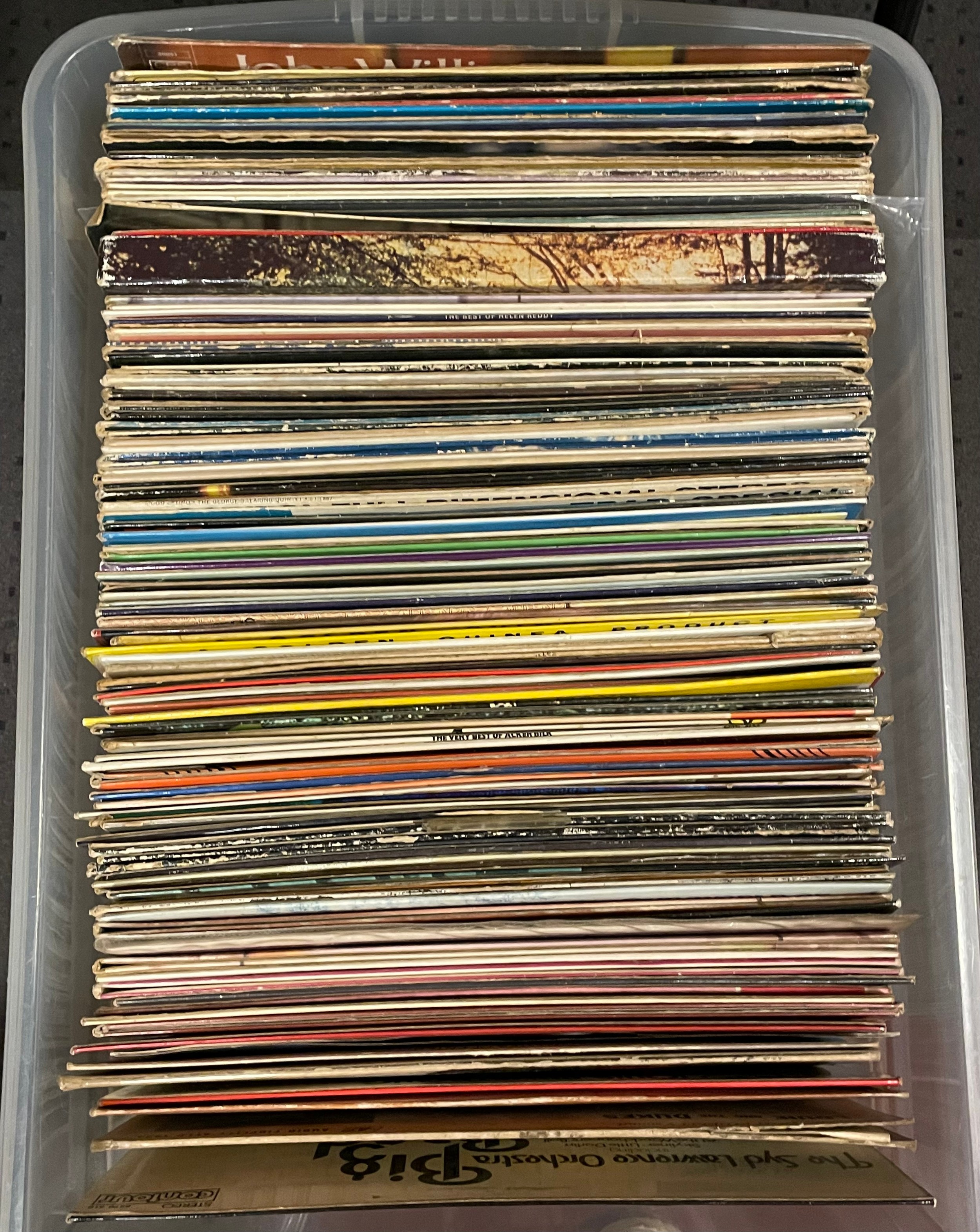 A collection of vinyl LP's, primarily Jazz and big band, circa 1960's ...