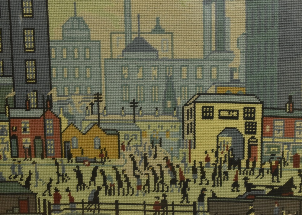 After Laurence Stephen Lowry (1887-1976), 20th Century, needlework ...