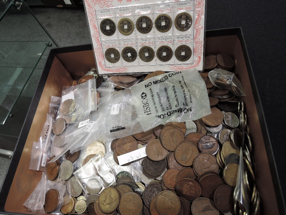 A large collection of World Coins, Cupro-Nickel and Cooper etc, Royal ...