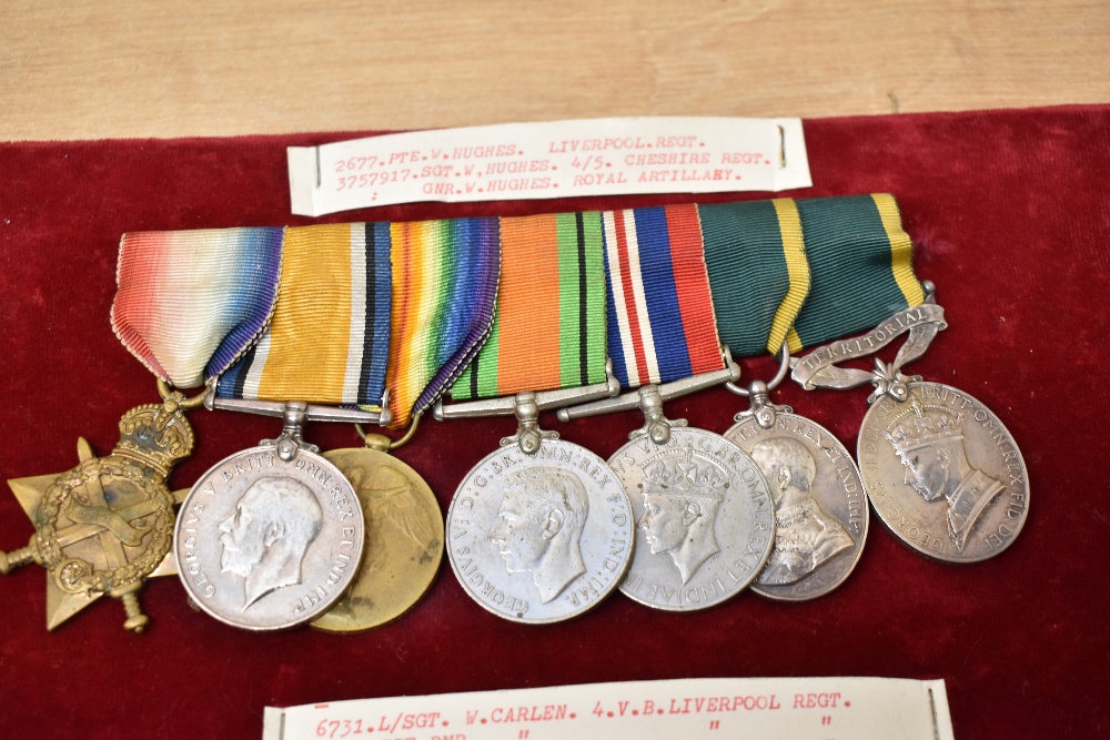 A WWI, WWII and Territorial group of Seven Medal, 14-15 Star, War and ...