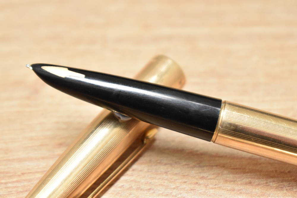 A boxed Parker 61 Insignia capillary fill fountain pen and ballpoint ...