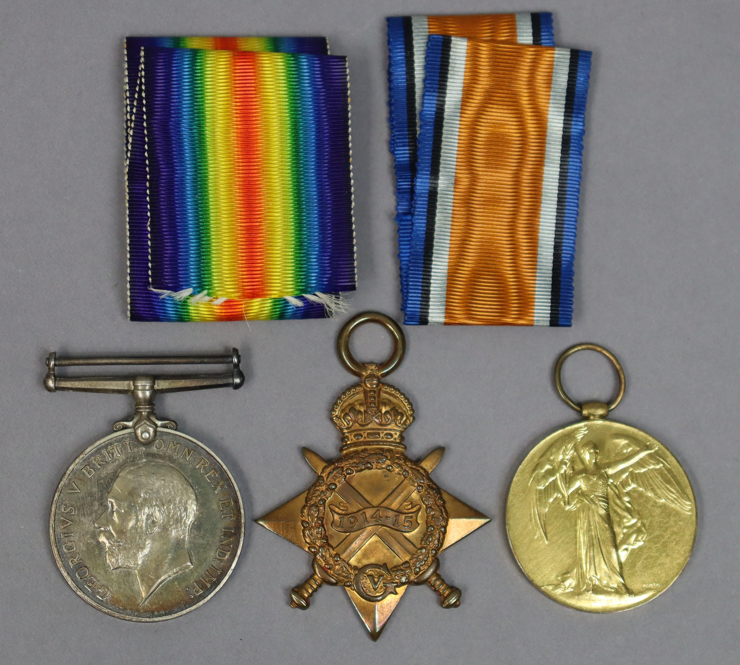 A First World War Australian Imperial Force trio: 1914-15 Star, British ...
