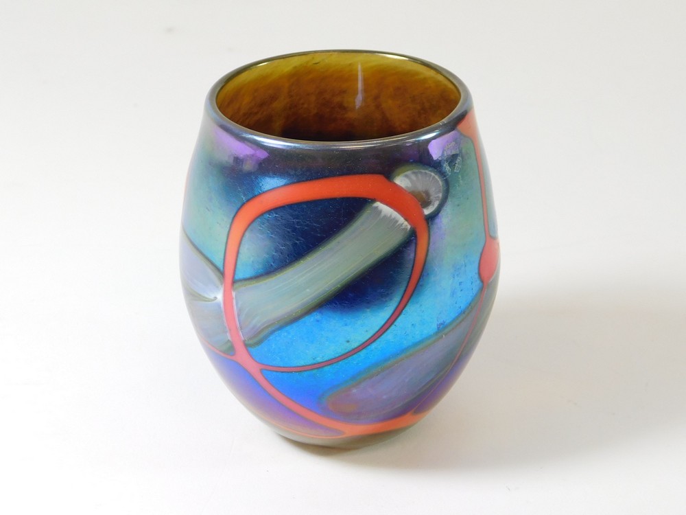 NORMAN STUART CLARKE STUDIO GLASS. A Norman Stuart Clarke art glass ...