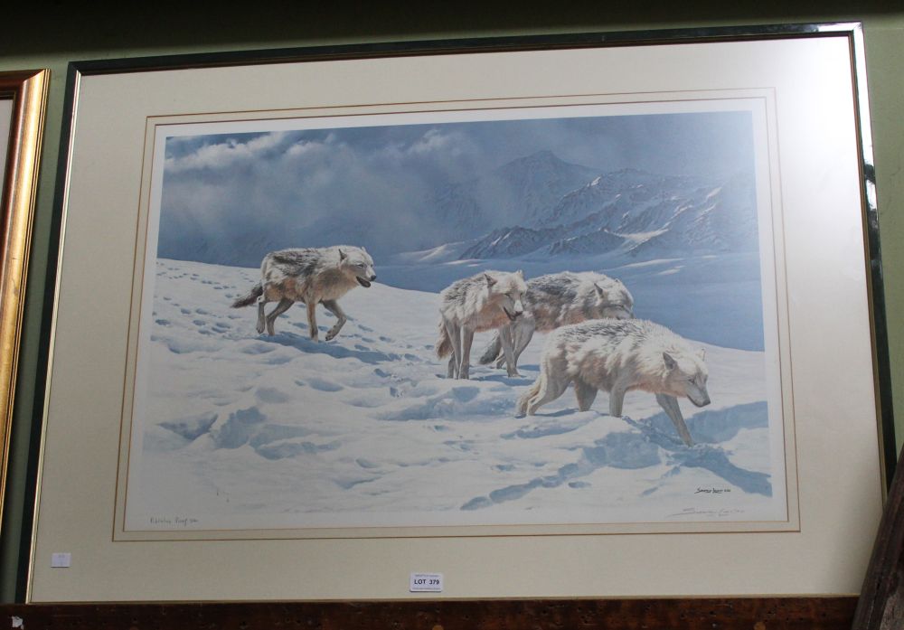 After John Seerey-Lester (1945-2020) "Wolves in the snow" a publishers ...