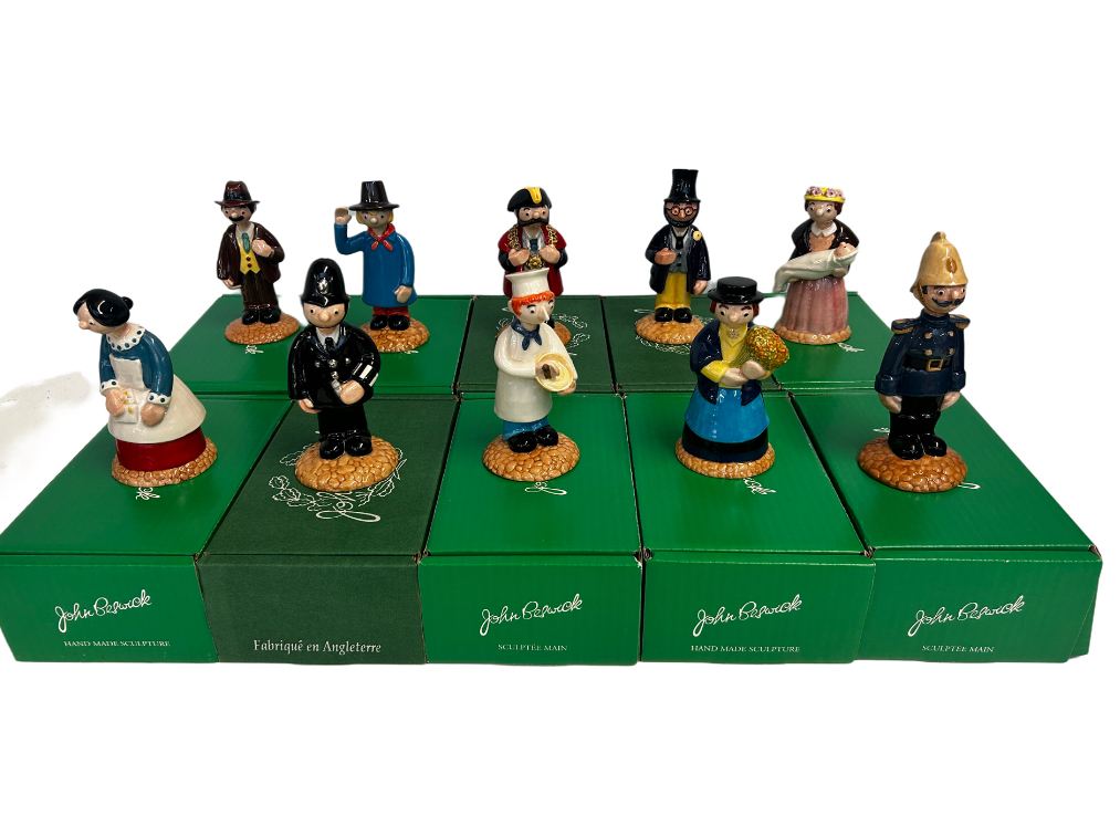 Full set of John Beswick limited edition Trumpton figures. 10 in total ...