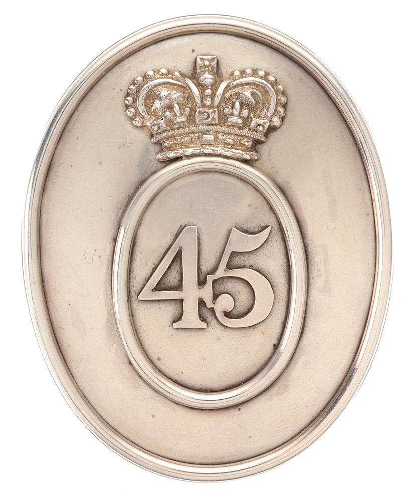 Badge. 45th (Nottinghamshire) Regiment of Foot Georgian Officer's ...