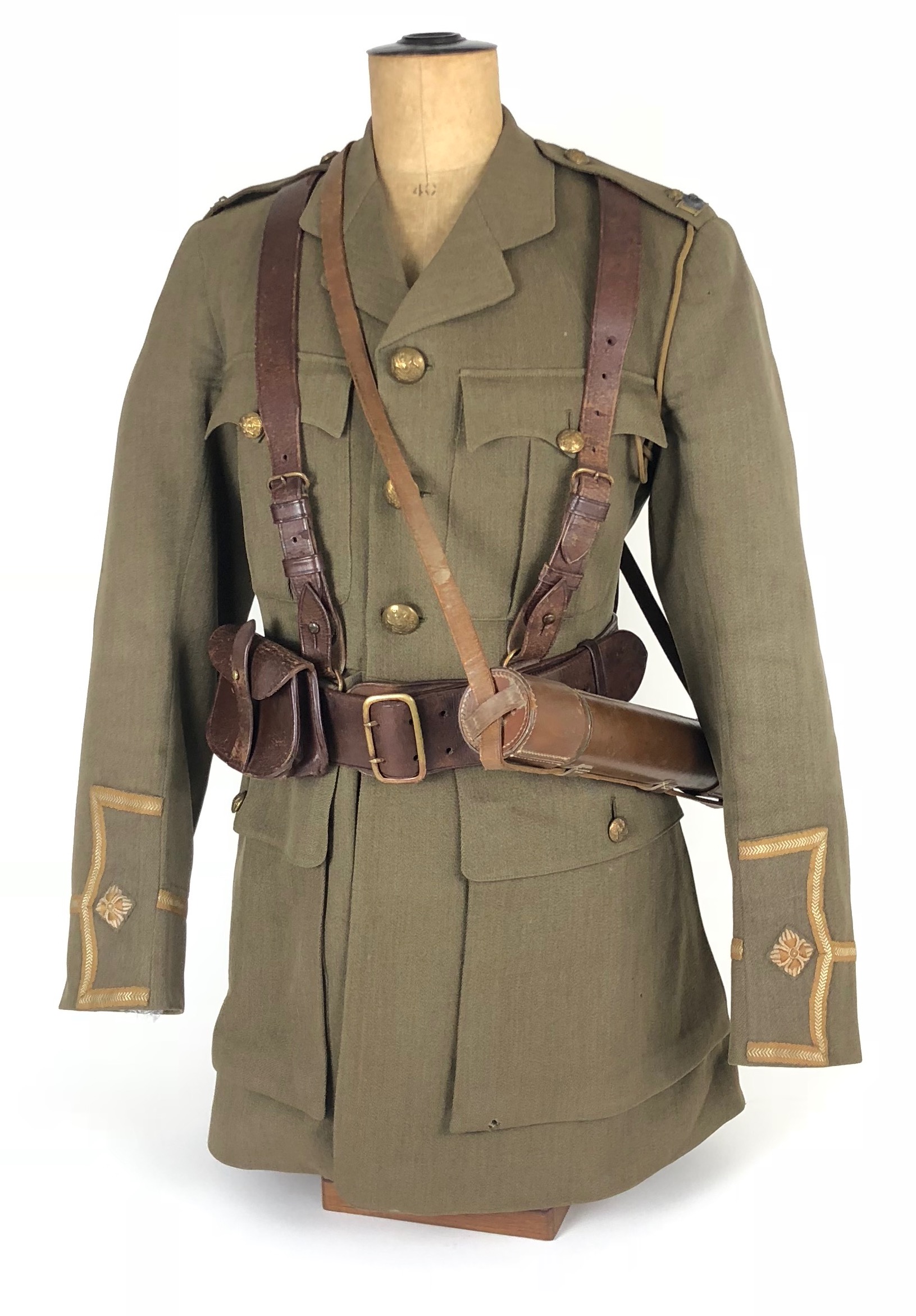 WW1 Northumberland Fusiliers Officer's Cuff Rank Uniform Tunic. A good ...