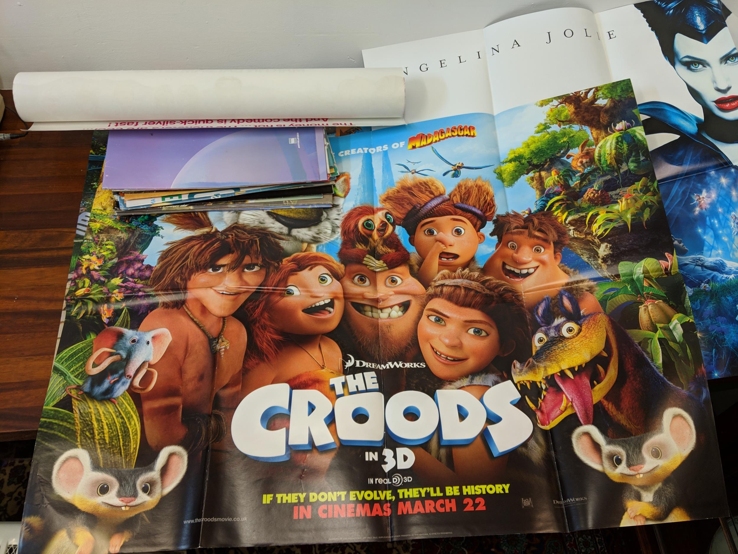 Twenty five advertising film posters for 'The Croods', 'Pudsey The Dog ...