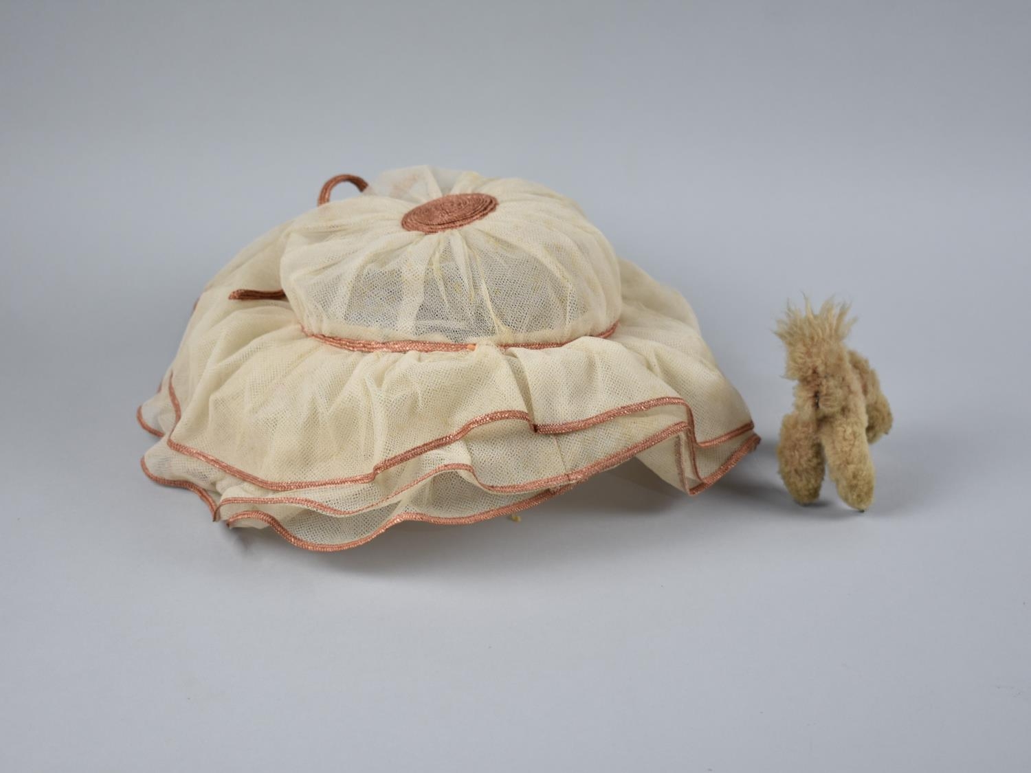 A Vintage Easter Bonnet by Charmaine together with a Small Soft Poodle ...