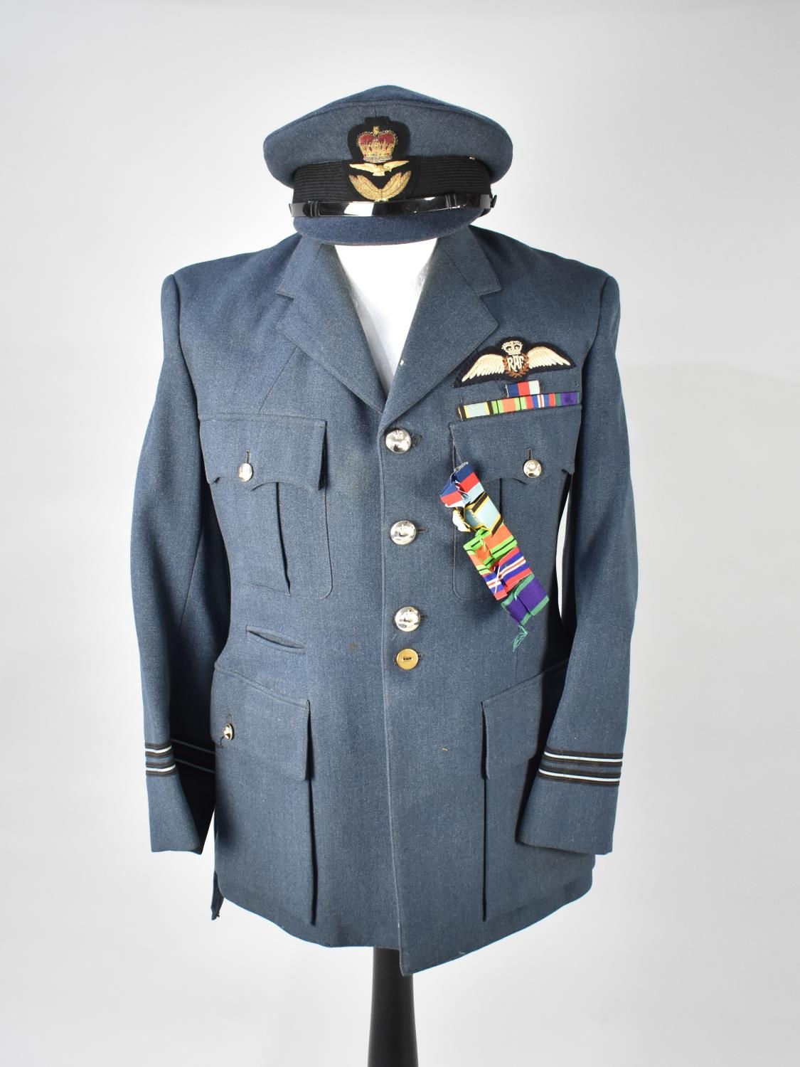 A Late 20th Century RAF Dress Jacket and Cap