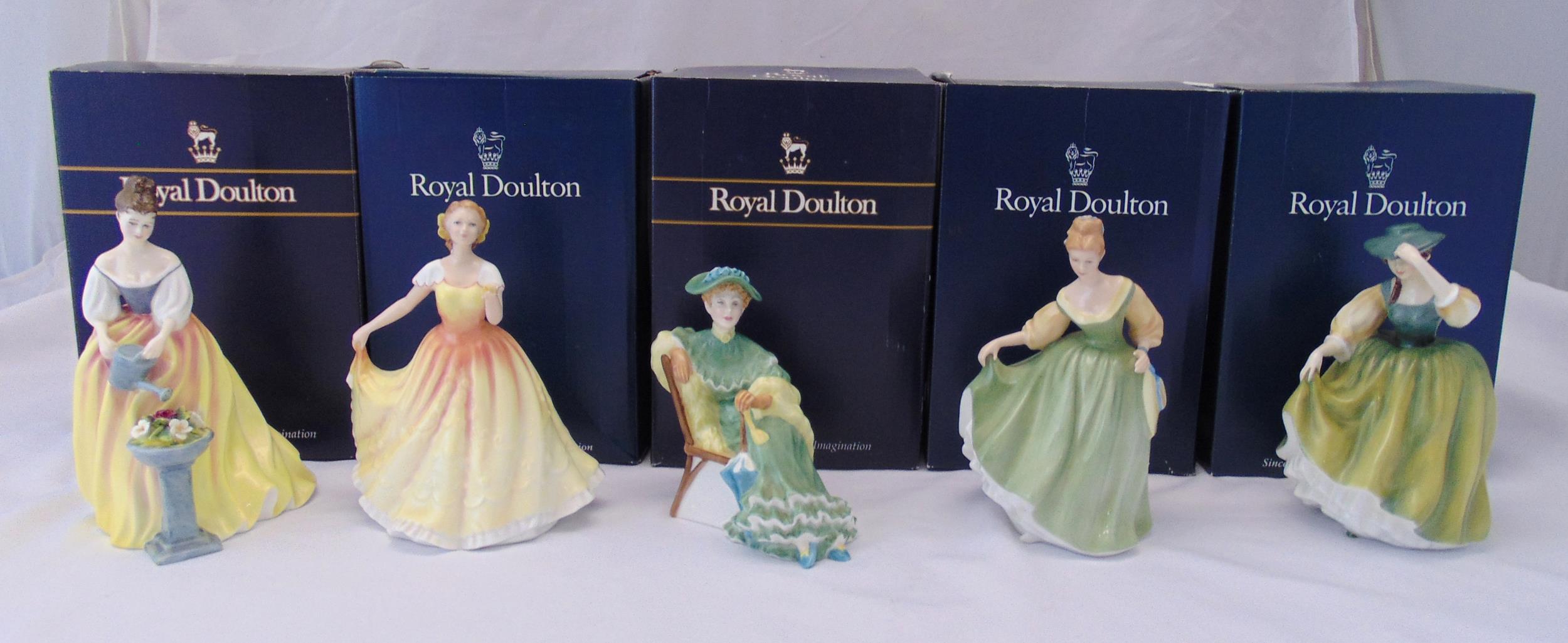 Five Royal Doulton figurines to include Buttercup HN2309 modelled by ...