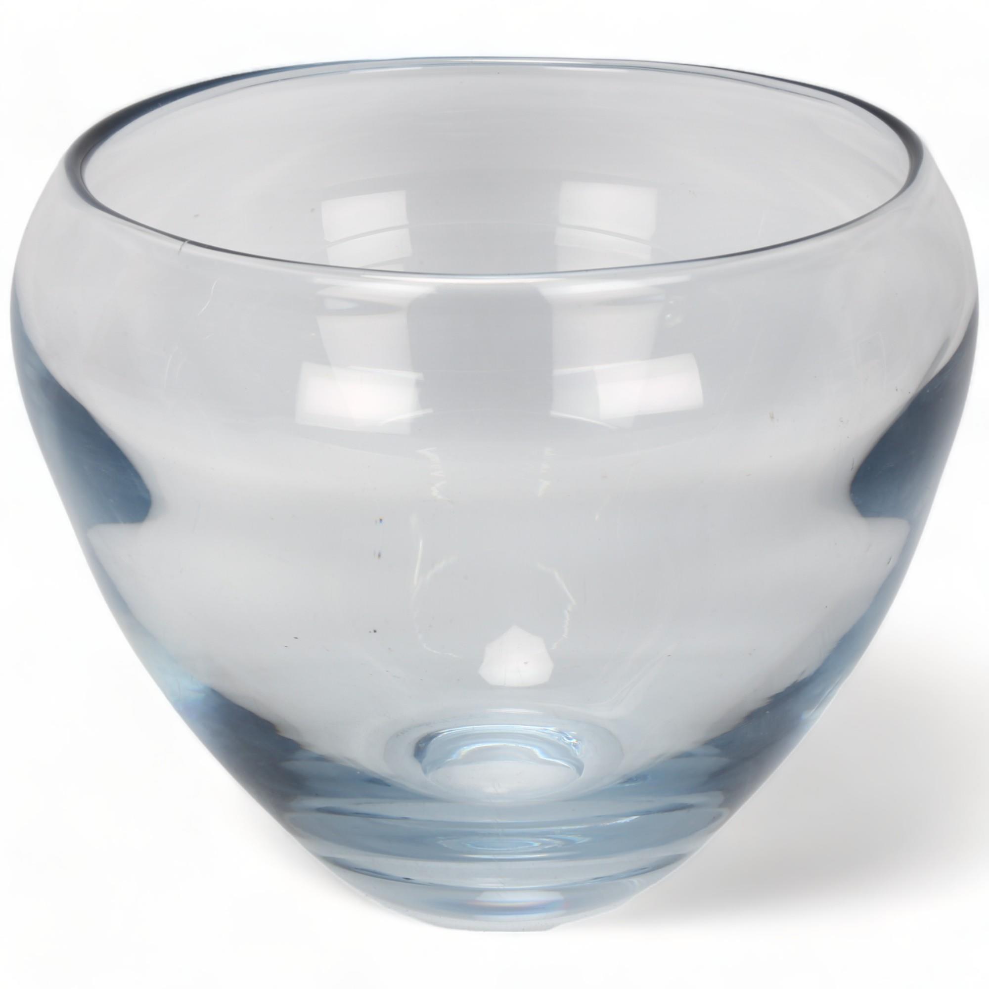 ASTA STROMBERG for Strombergshyttan, Sweden, an aqua glass model T367 ...