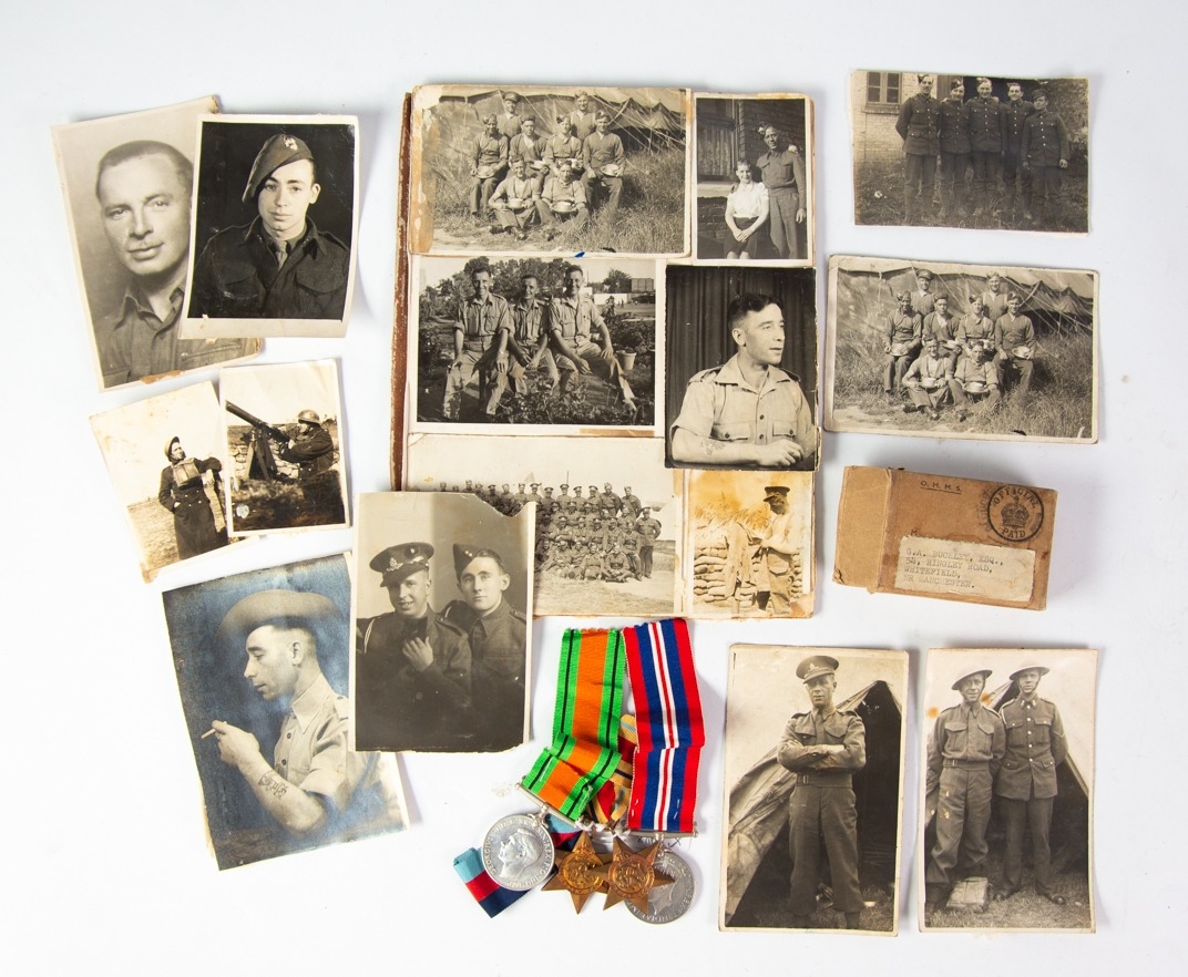 FOR G.A. BUCKLEY, IN AN AIR MINISTRY - OHMS BOX, FOUR WORLD WAR II ...