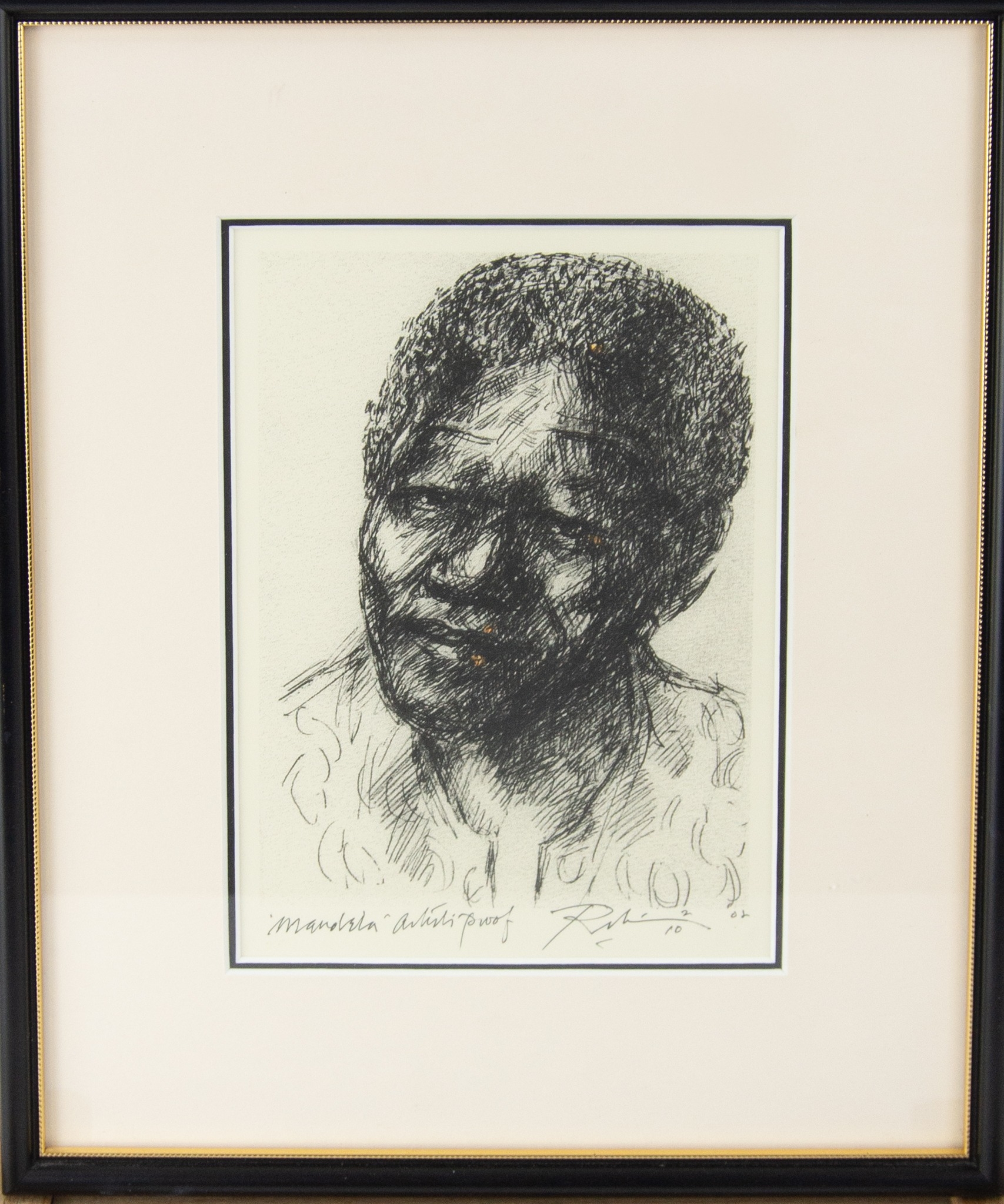 HAROLD RILEY SIGNED LIMITED EDITION ARTIST PROOF PRINT FROM A PENCIL ...