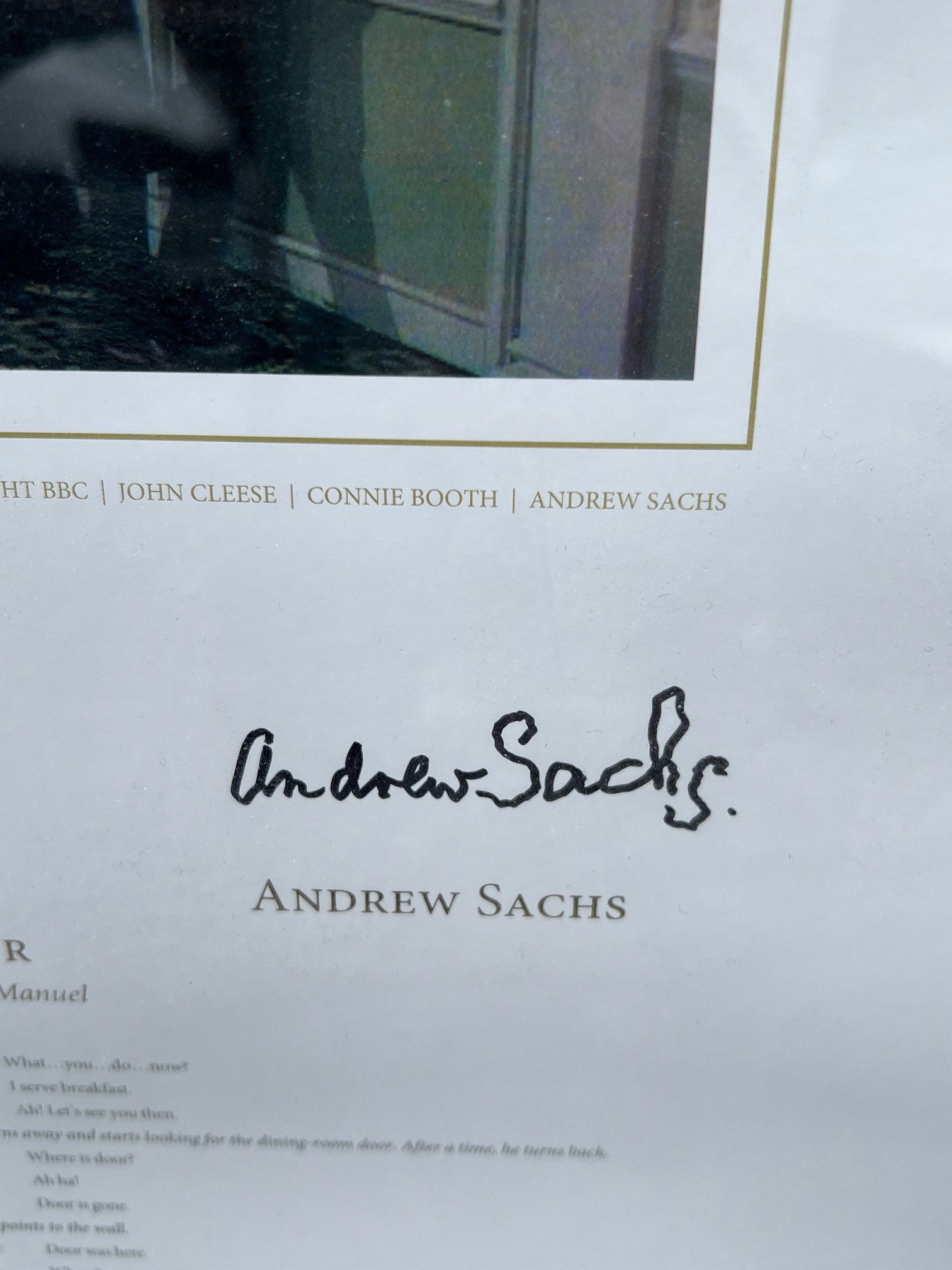 LITHOGRAPH 83/500, SIGNED BY JOHN CLEES AND ANDREW SACHS