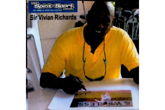 Sir Viv Richards signed limited edition print with signing photo One of ...