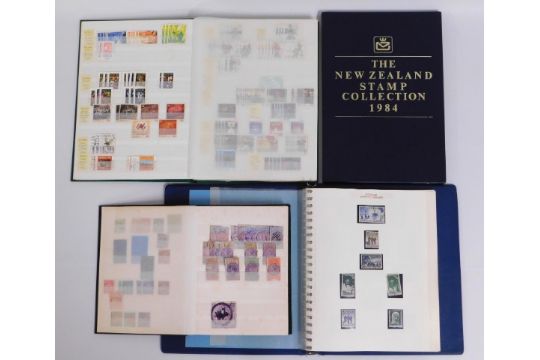 Three Australian stamp albums including 19thC. New South Wales stamps ...