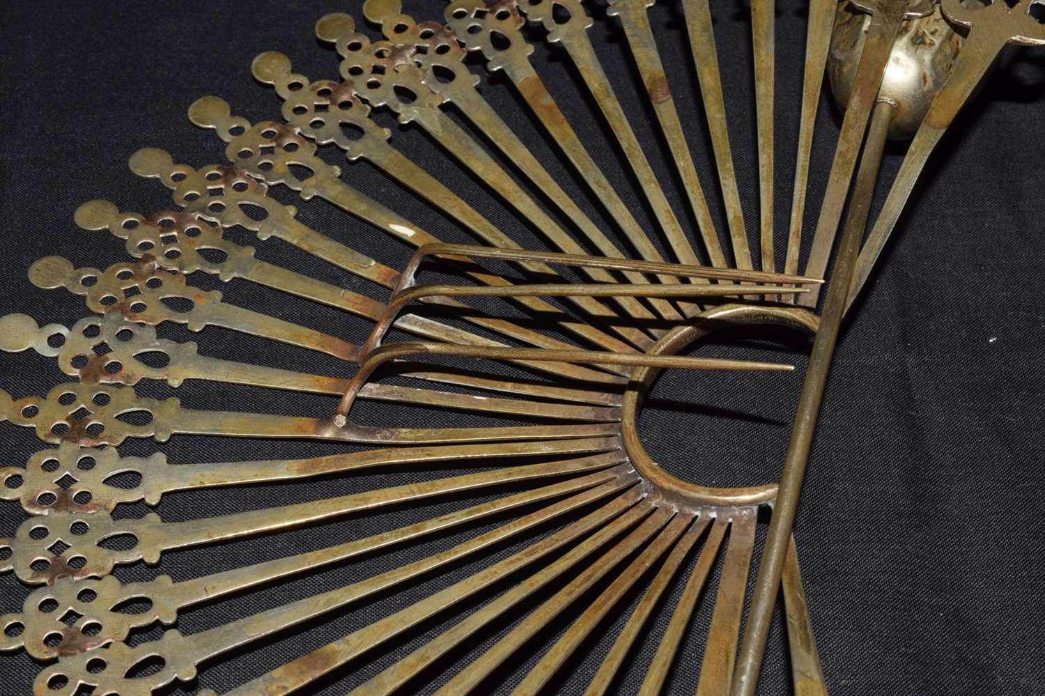 Italian La Raggiera or Guazza formal headdress and hair ornament, with ...