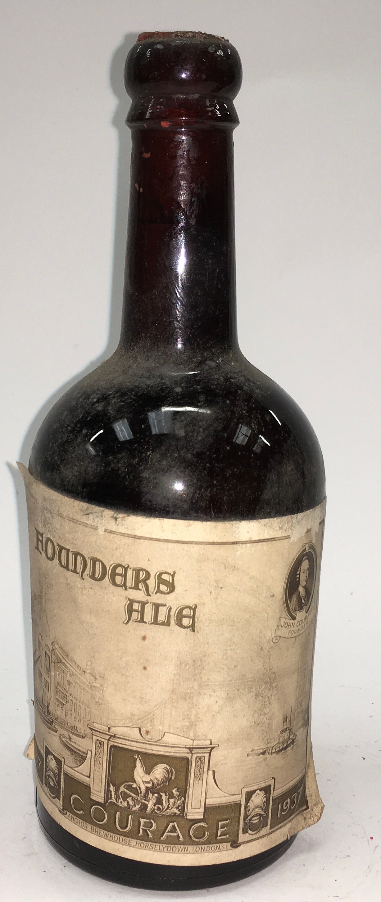 Lot consisting of two rare bottled beers to include a 1902 Bass Kings ...