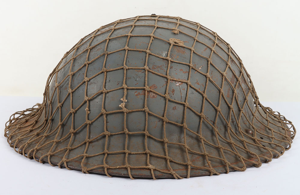 WW2 Civil Defence MKII No 2D Steel Helmet: Battleship grey painted ...