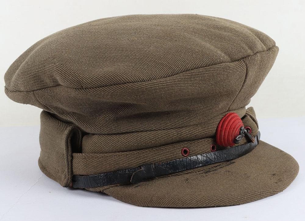 WW1 British Officers ‘Gor Blimey’ Trench Cap of the Kings Royal Rifle ...
